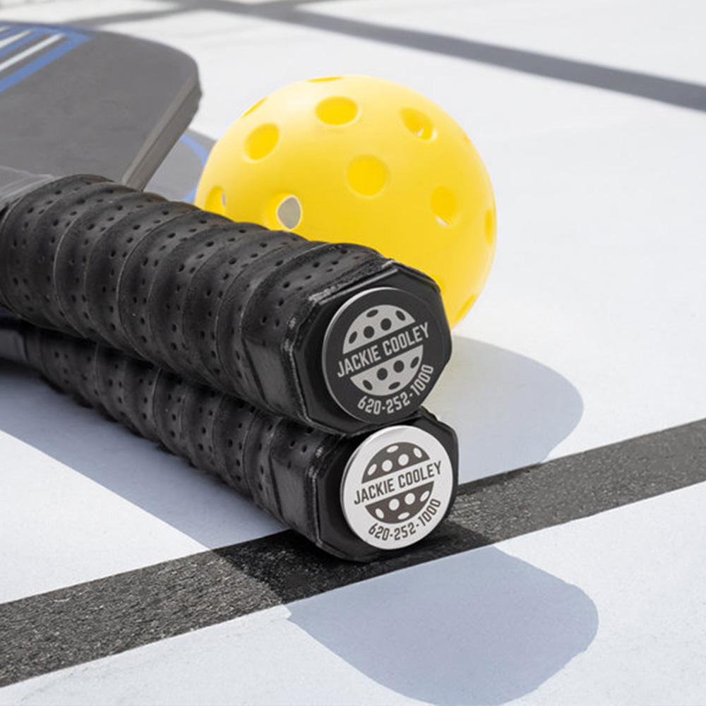 Personalized Pickleball Paddle Metal Name Tag Sports Equipment ...