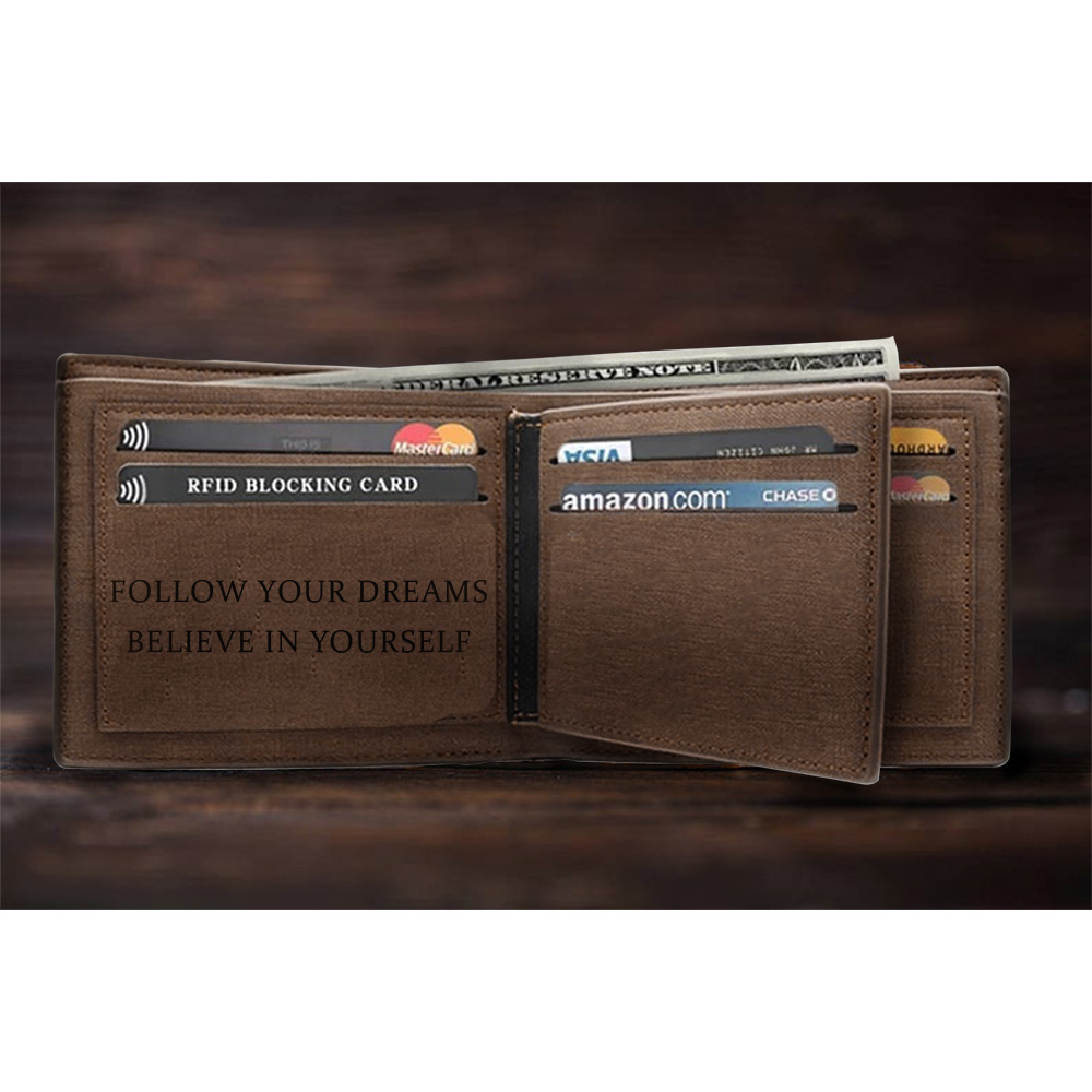Personalized Father's Day Footprint Wallet - CALLIE