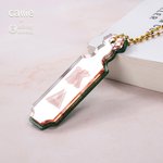 Personalized Greek Paddle Mirror Acrylic Keychain Fraternity Sorority ...