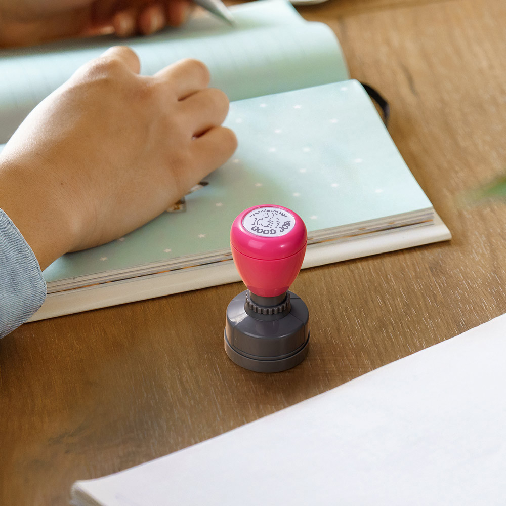 Personalised Portable Unique Design Colourful Self-Inking Teacher Stamp ...