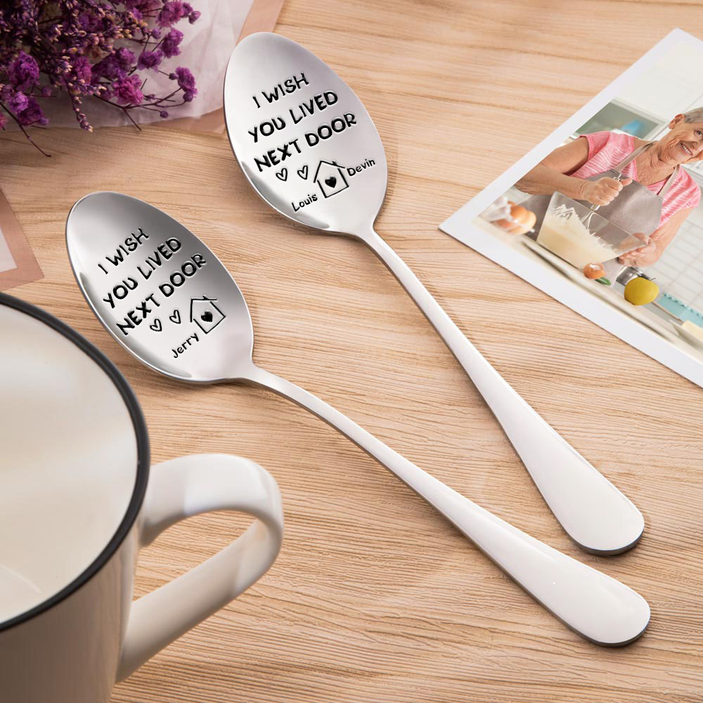 Personalized I Wish You Lived Next Door Food Grade Stainless Steel ...