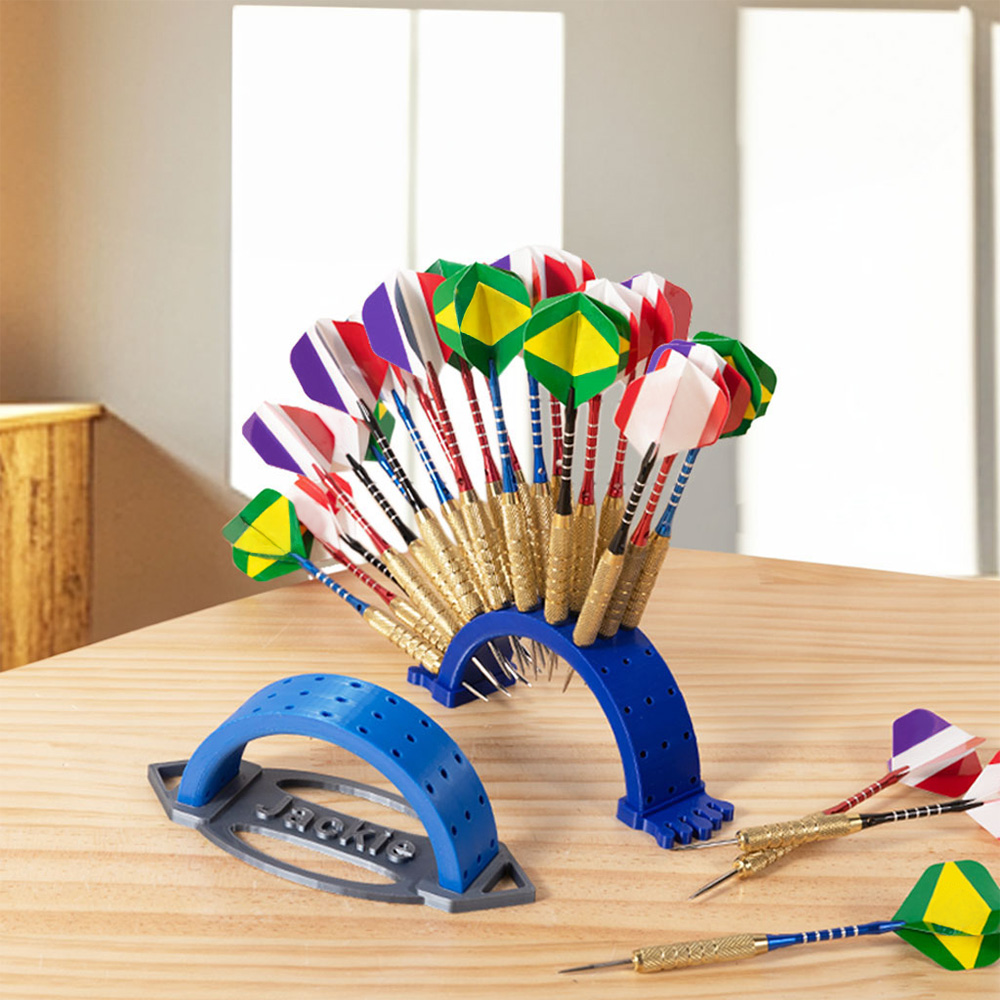 Personalised Multicolour 3D Printed Compact Arched Dart Holder Display ...