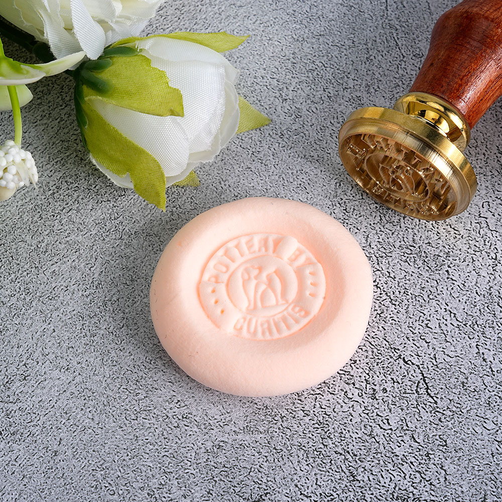 Personalized Ceramic Signature Brass Clay Pottery Stamp with Name and ...