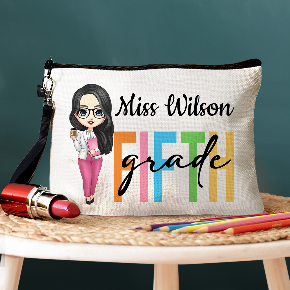 Personalized Different Grades Cartoon Character Cosmetic Bag with Name ...