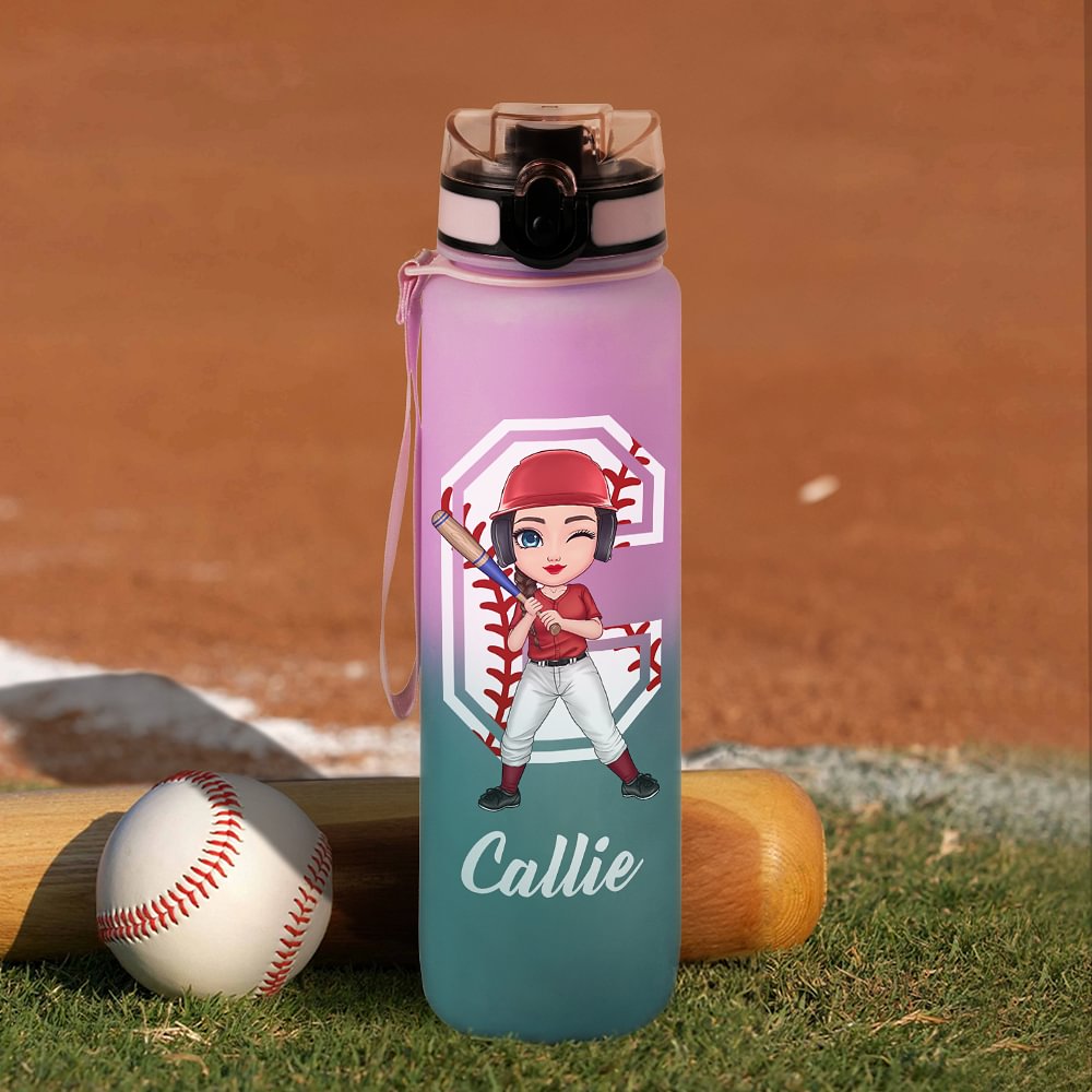 Bouteille d'eau de sport personnalisée avec nom et marqueur de temps Cadeau d'anniversaire pour ...