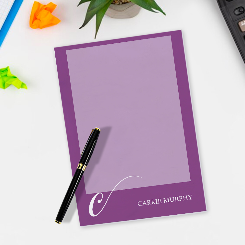 Personalized Multicolour Portable Functional Monogrammed Notepad with ...