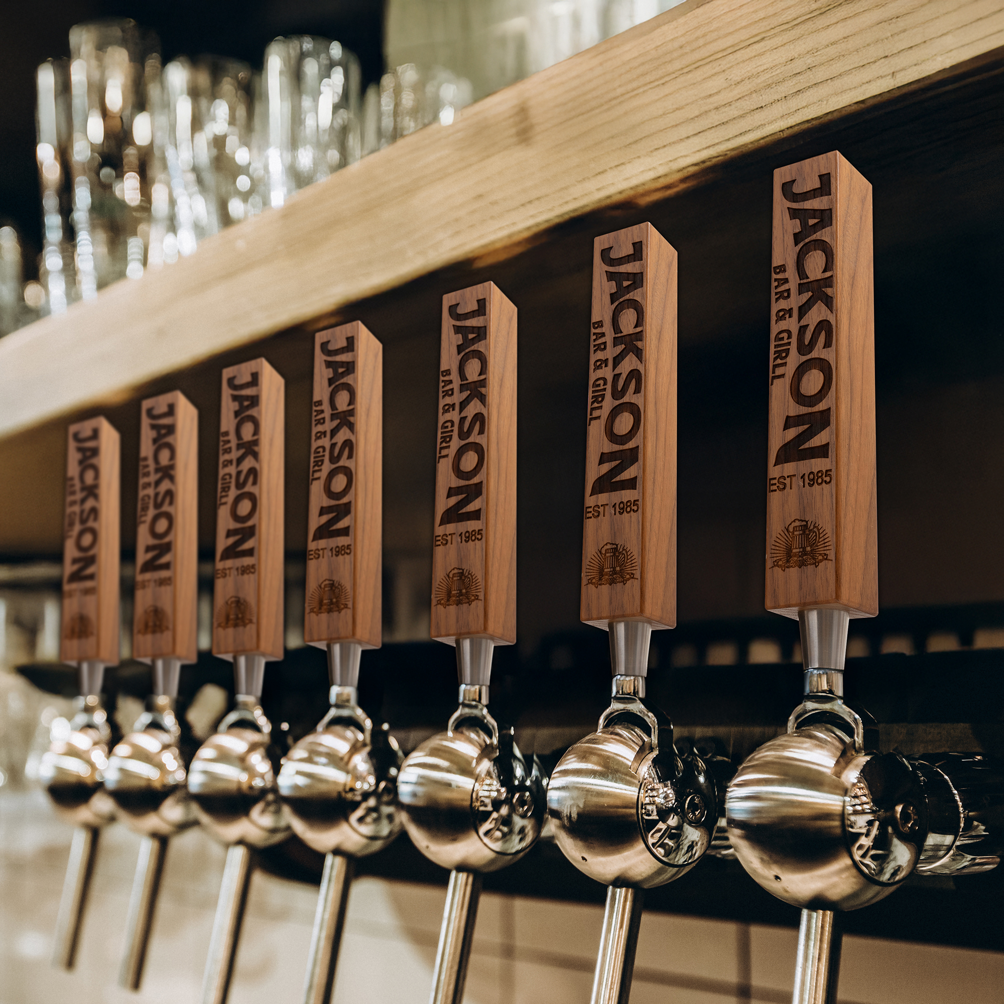 Gift for Dad Custom Engraved Beer & Keg Tap Handle - CALLIE
