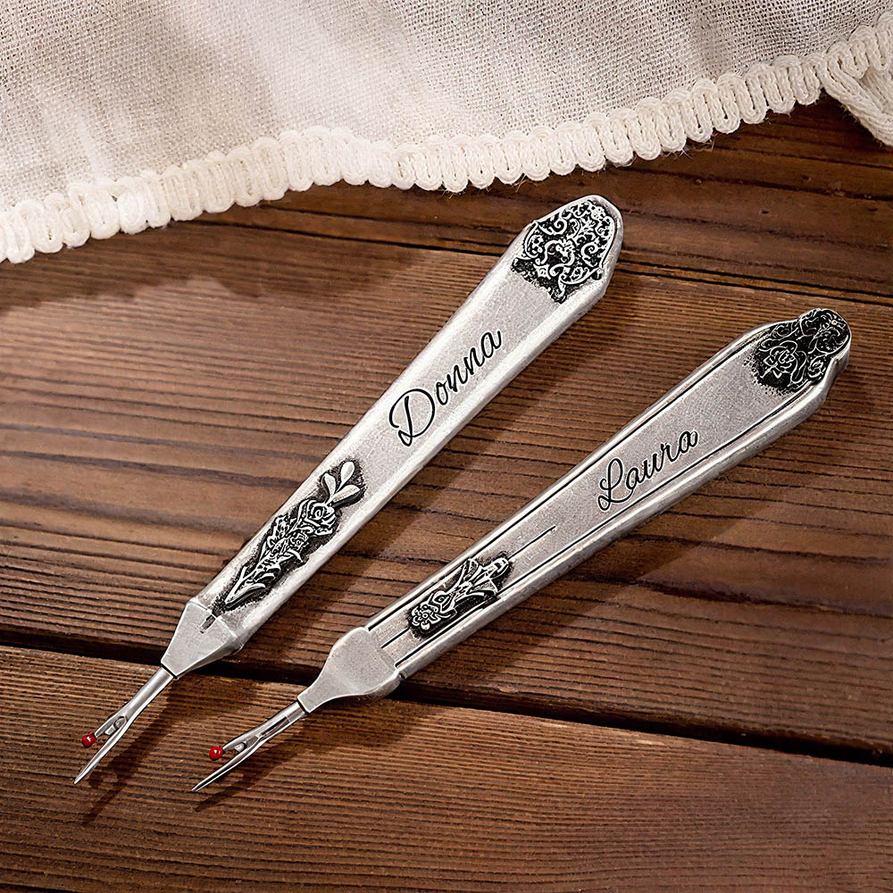 Unpick Mistakes with Grace - Personalized Vintage Flora Pattern Seam ...