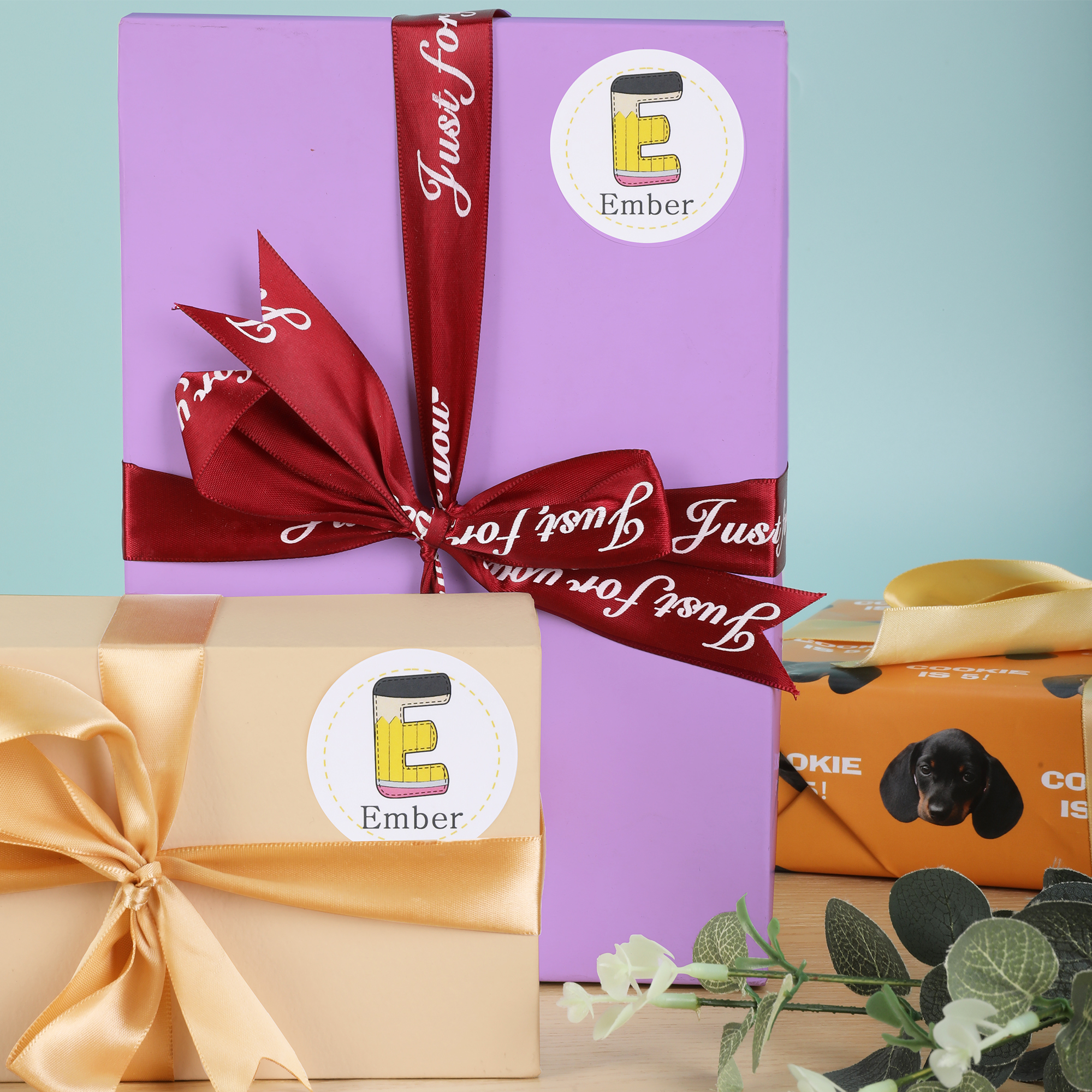 Personlig söt penna äpple doodle alfabetet klistermärken etiketter med ...