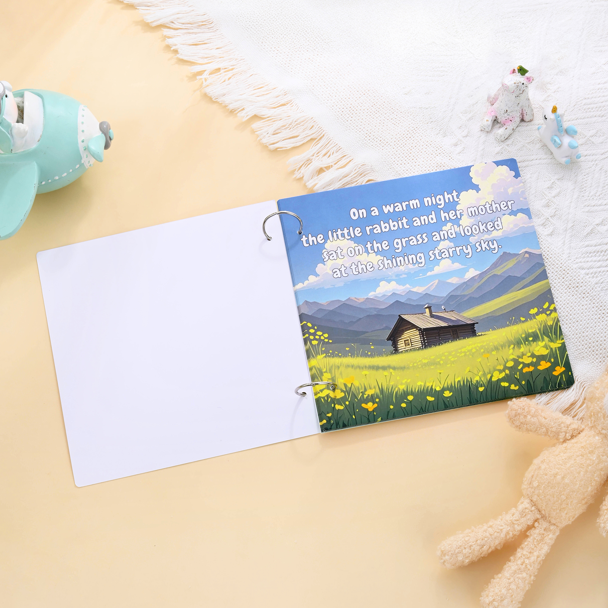 Personalised A Hug From Mom Little Rabbit Spiral Story Picture Book ...