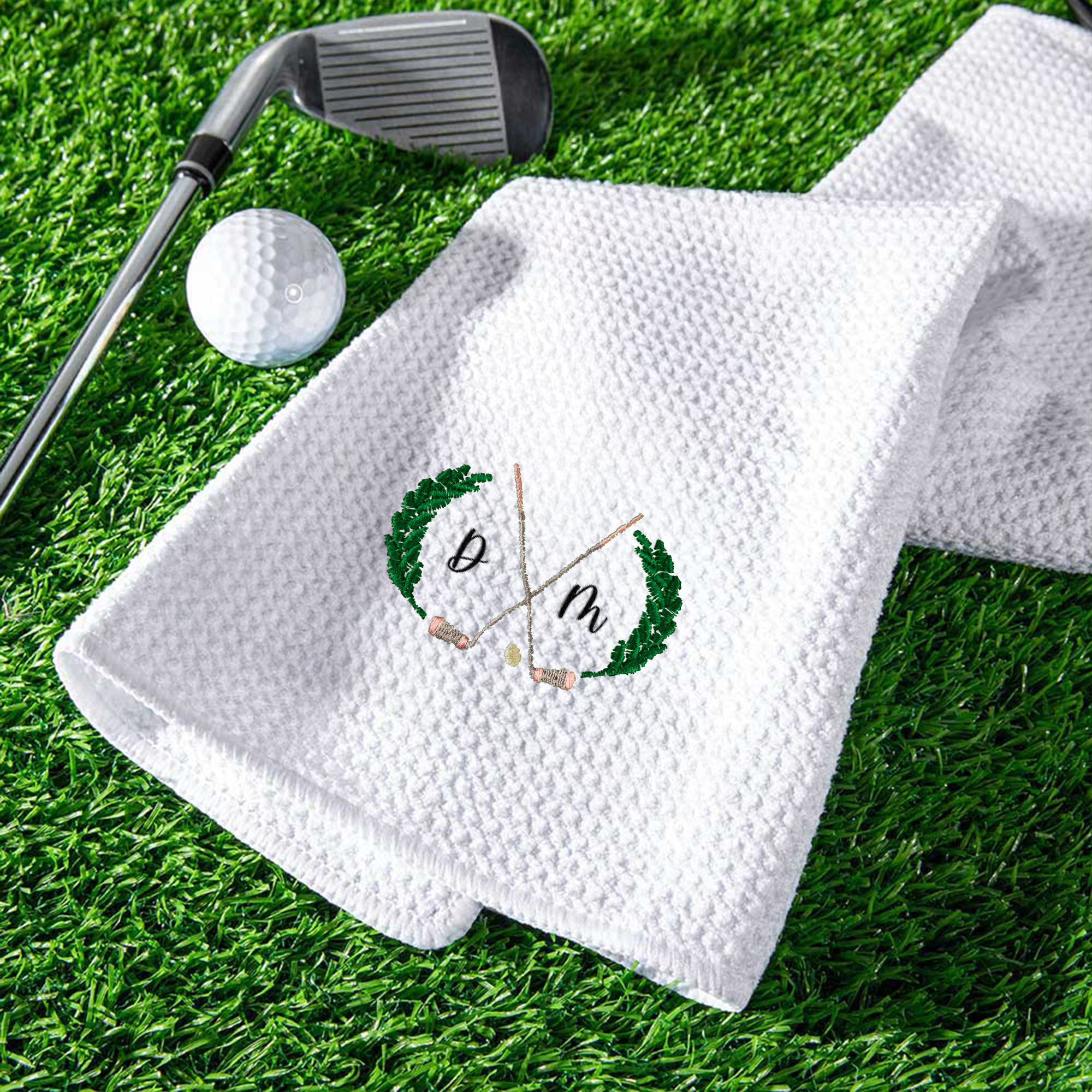 Personalized Embroidered Golf Club Golf Tee Absorbent Sport Towel with ...