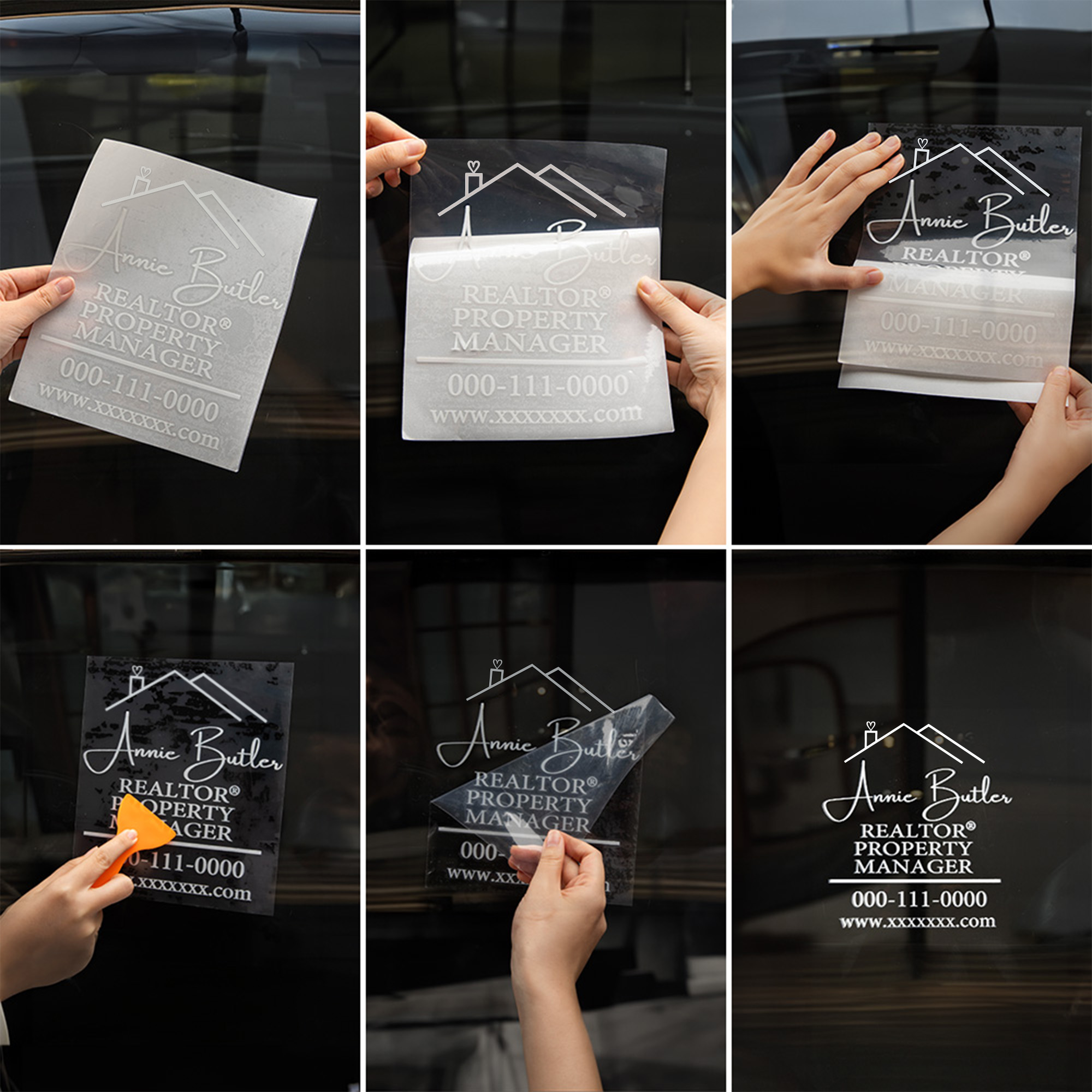 Personalized Realtor Branding Real Estate Marketing Car Window Decal ...