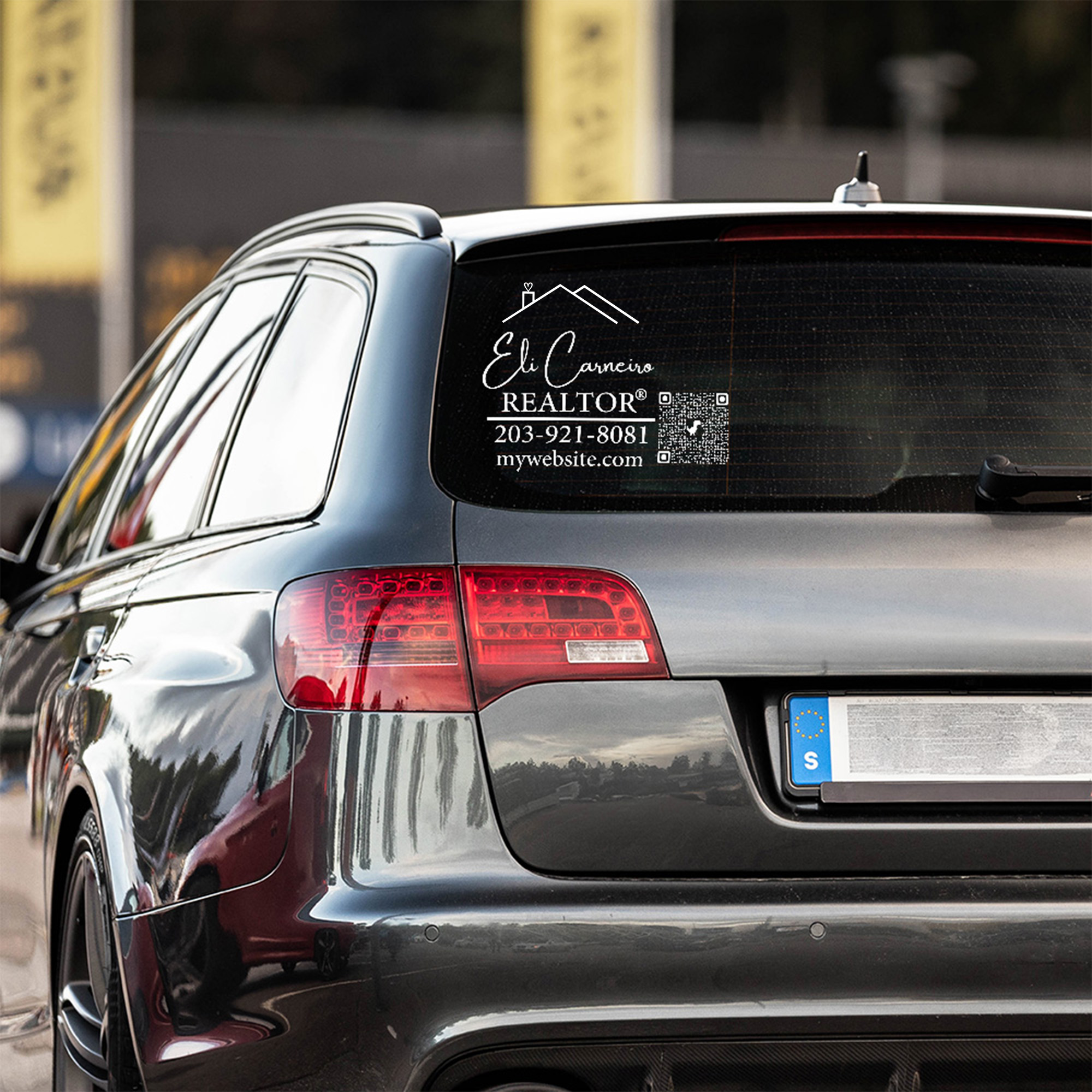 Personalized Realtor Branding Real Estate Marketing Car Window Decal ...