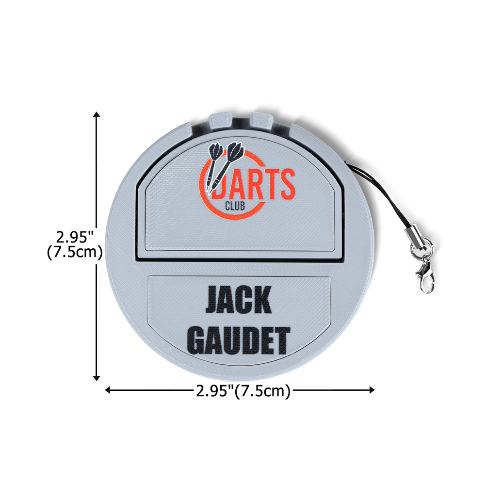Personalized 3D Printed Logo Portable Pocket Dart Holder with Text and ...