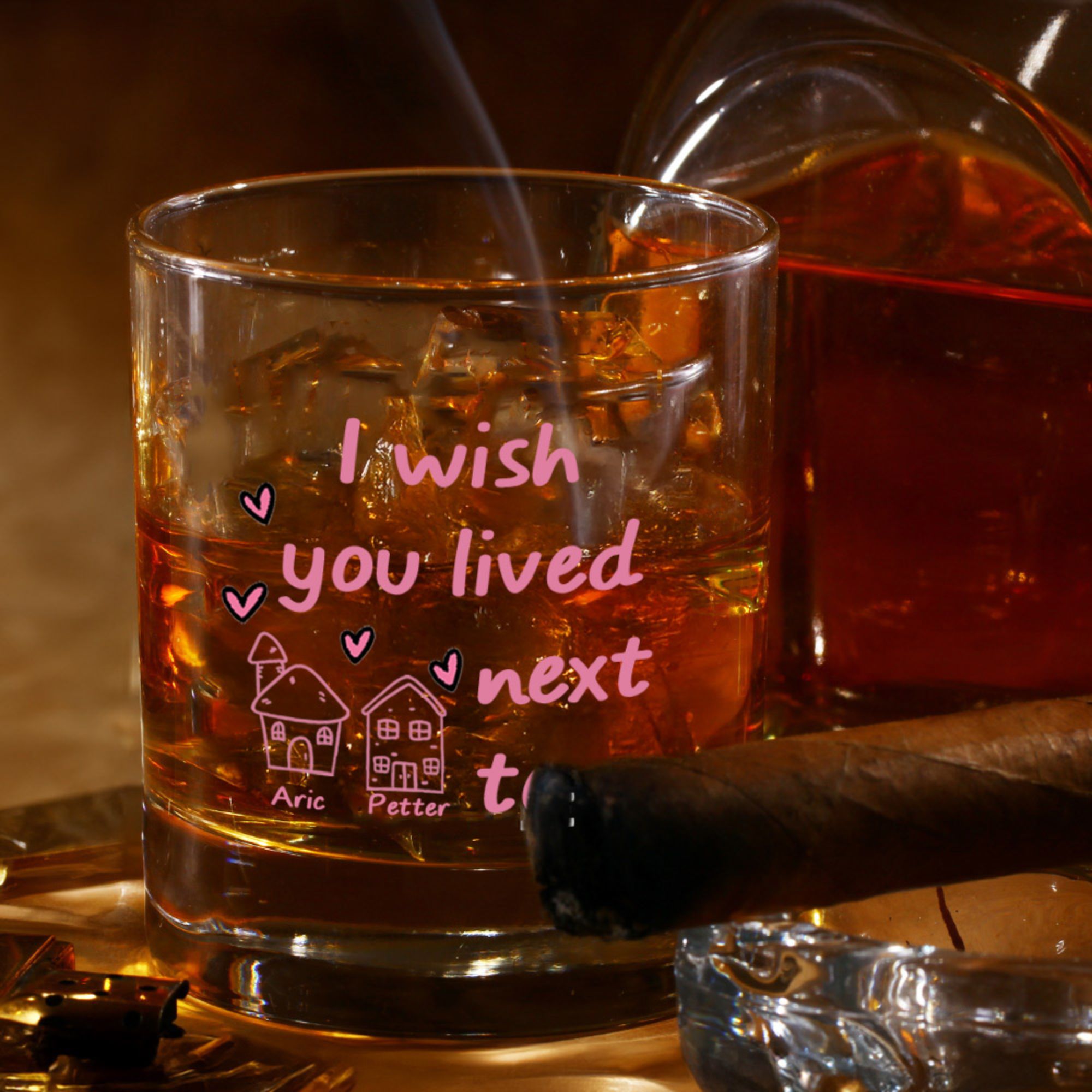 Verre à whisky rock personnalisé avec nom Cadeau d'anniversaire pour ...