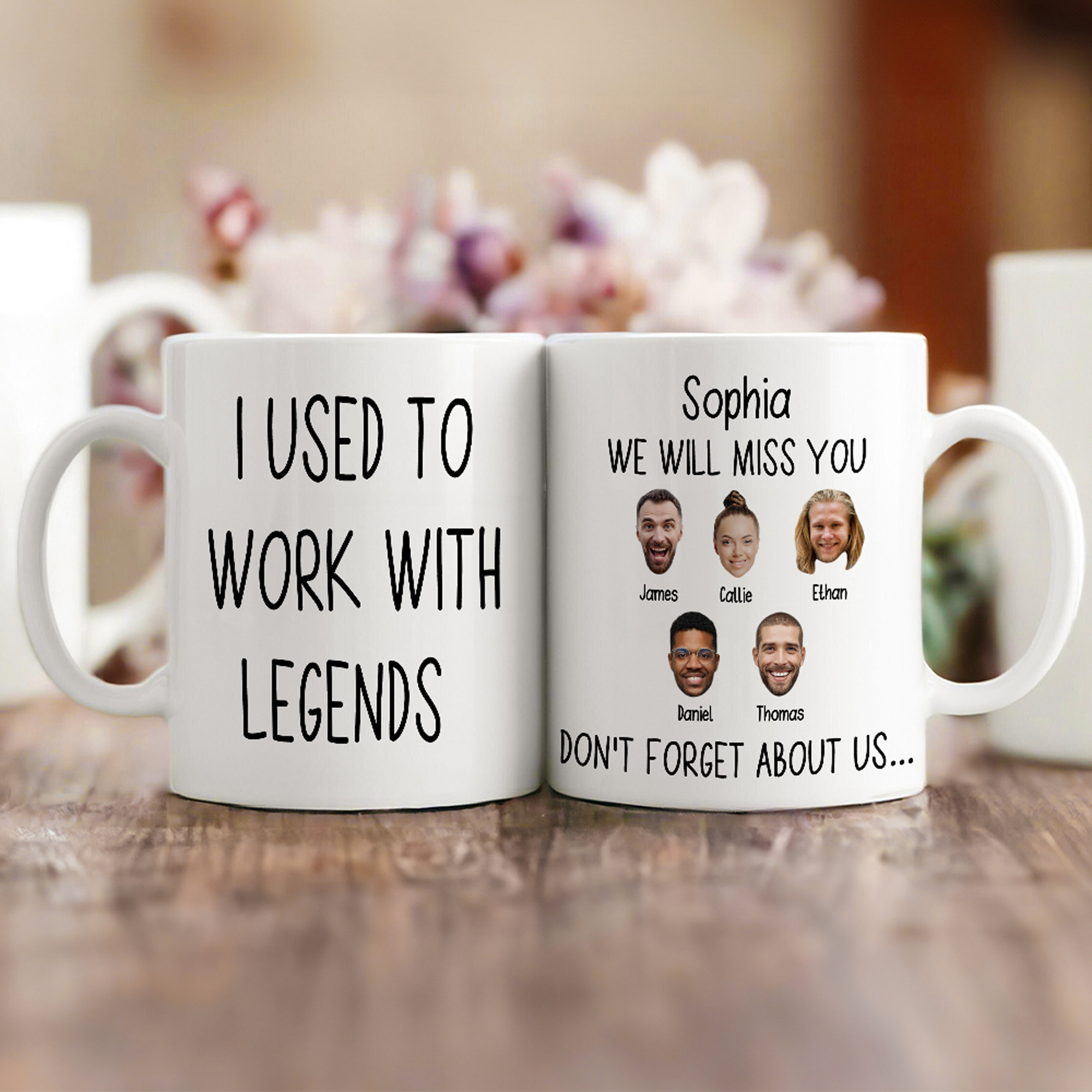 Personalised I Used To Work With Legends Face Photo Ceramic Mug ...