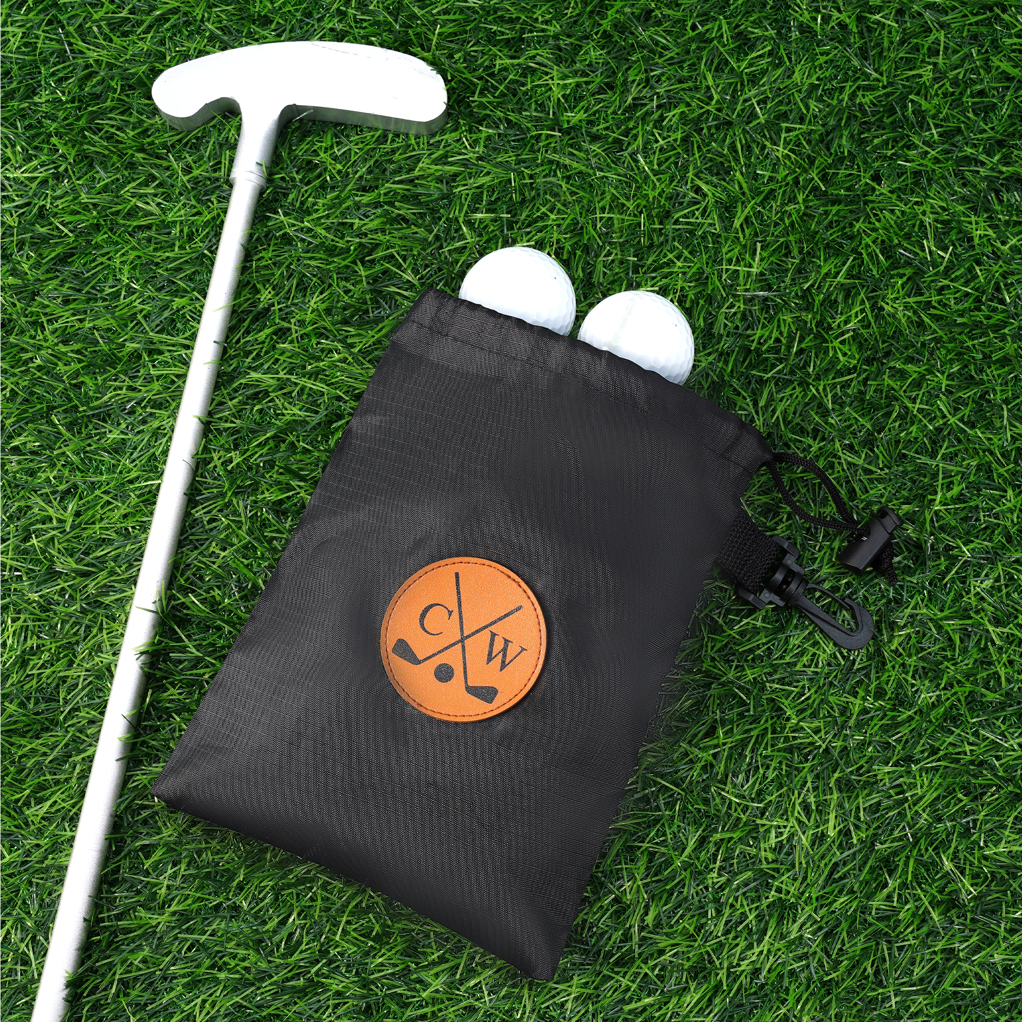 Personalized Golf Clubs Tees Design Golf Valuables Pouch with Name and ...