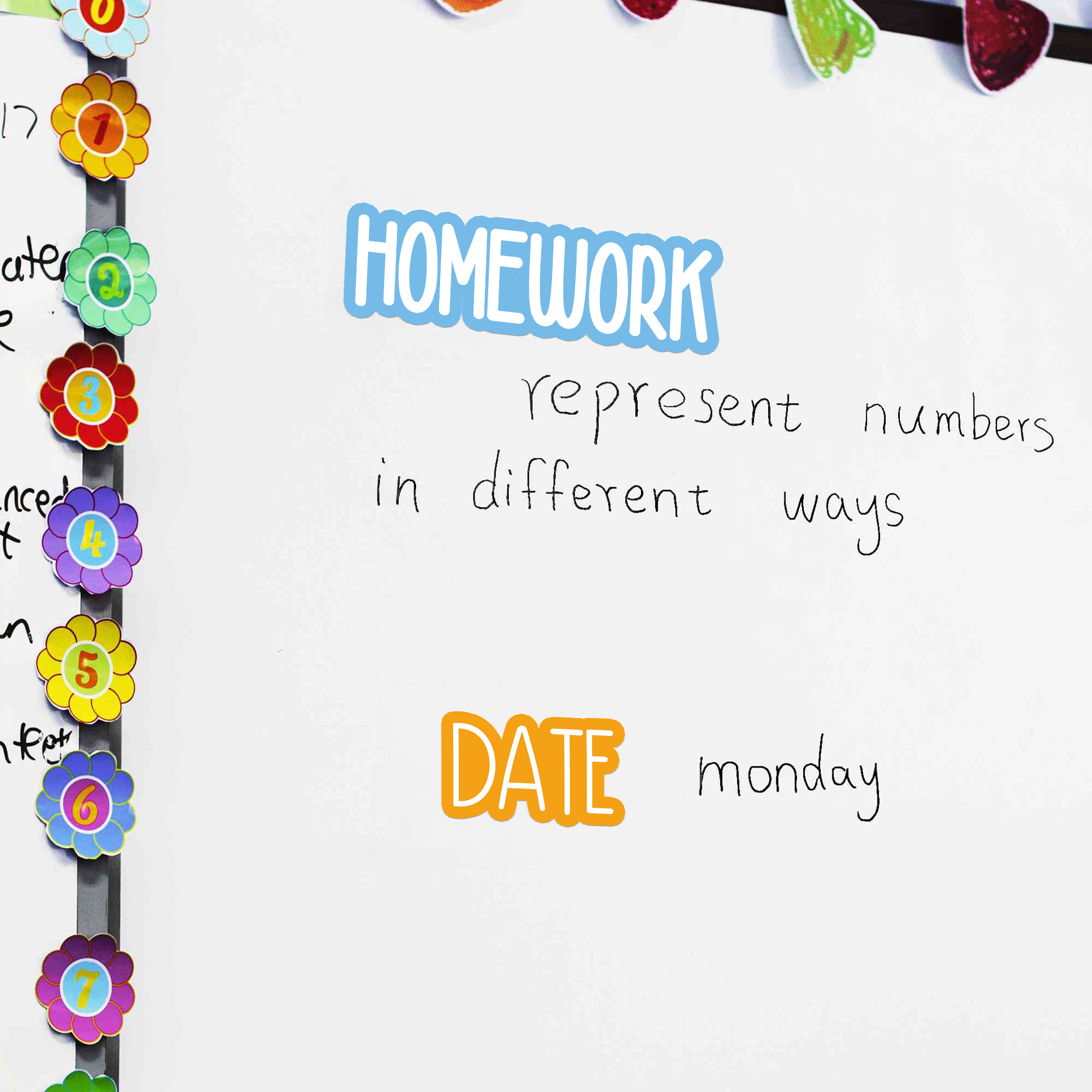 Personalised Multicolour Text Whiteboard Magnetic Label Classroom ...