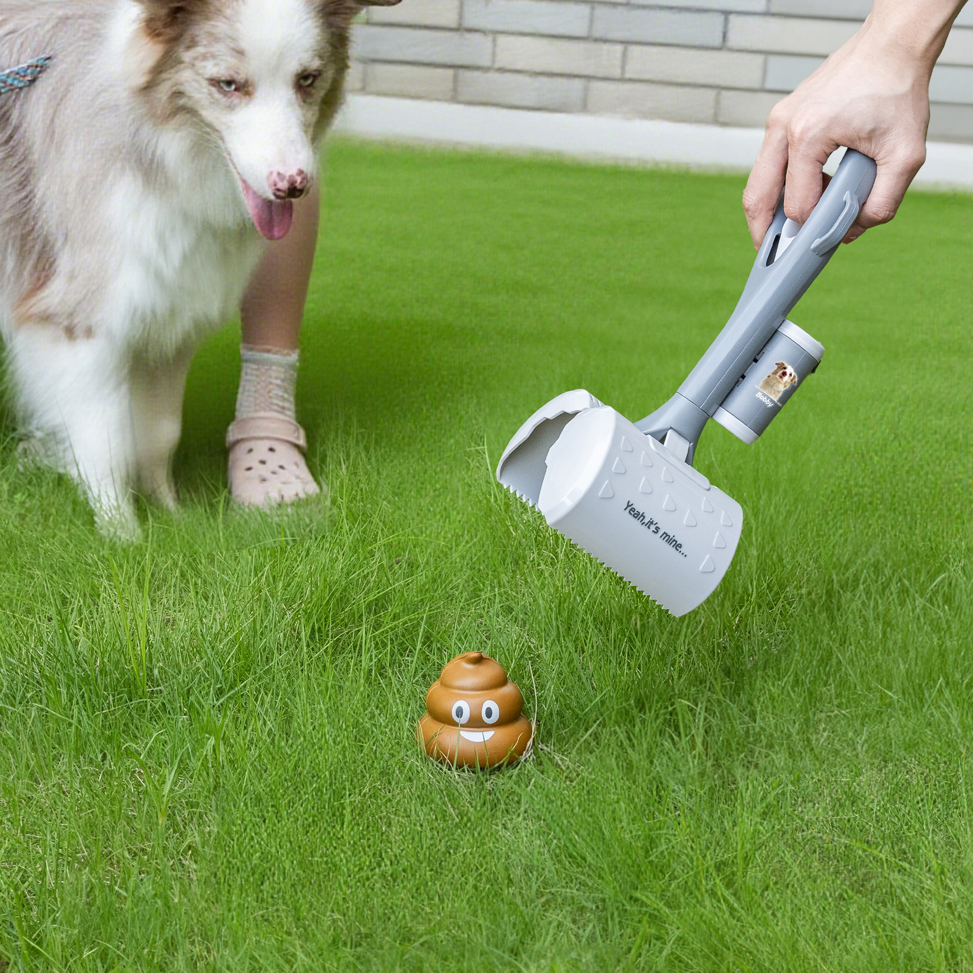 Personalized Yeah It's Mine Long Handle Pooper Scooper with Pet Photo ...