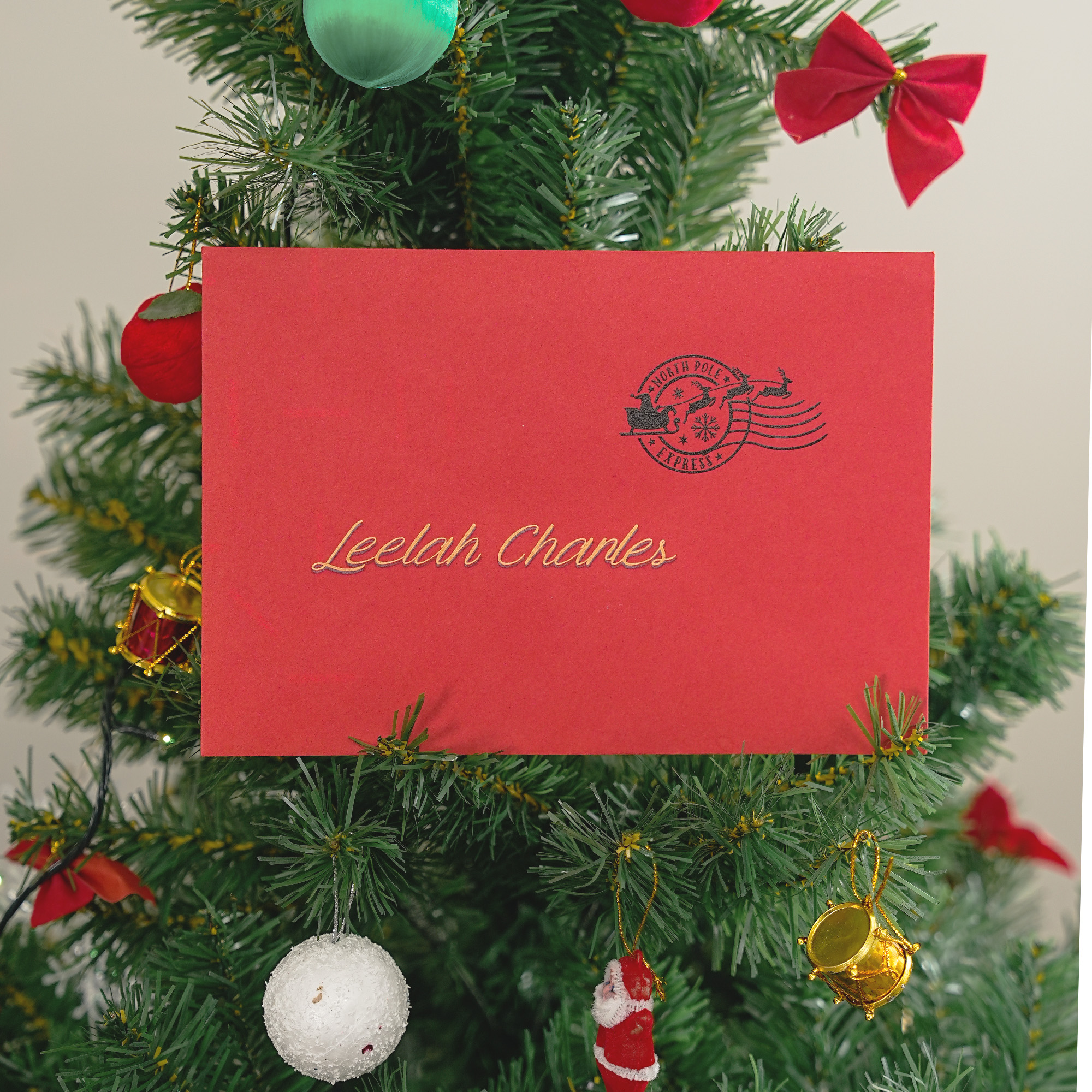 Personalised 2025 Gold Foil Stamped Santa Claus Letter Santa's Nice ...