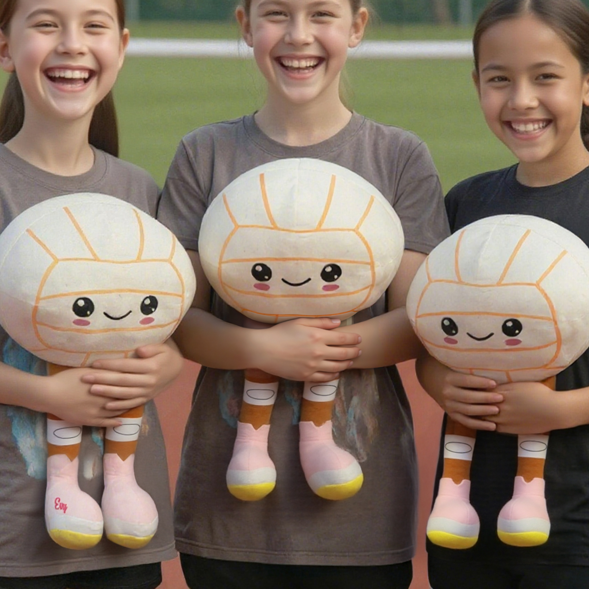 Personalized Cute Softball Volleyball Plush Toy with Text Birthday Team ...