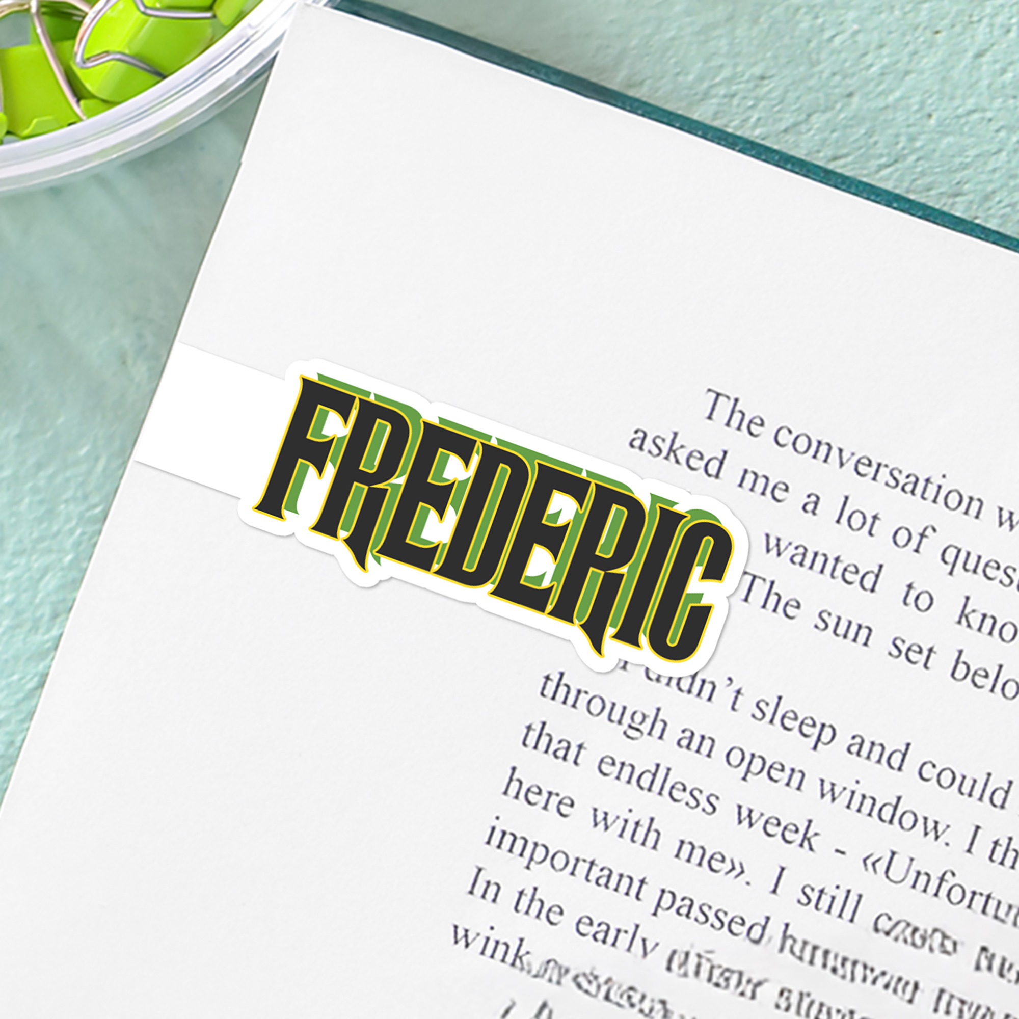 Personalized Wicked-Inspired Magnetic Bookmark Clip with Name Library ...