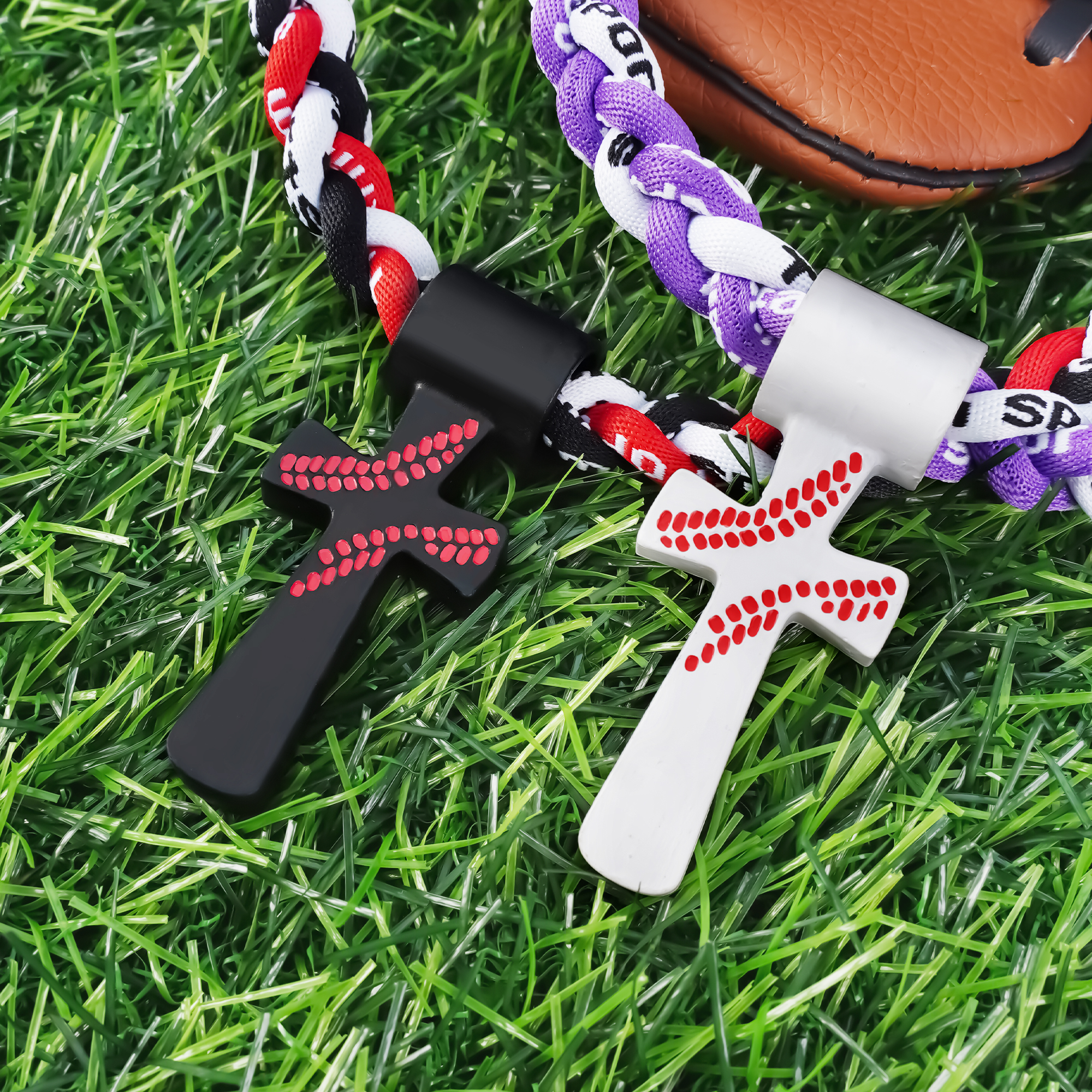 Gepersonaliseerde Baseball Softball Cross Tornado 3-Rope gevlochten ...