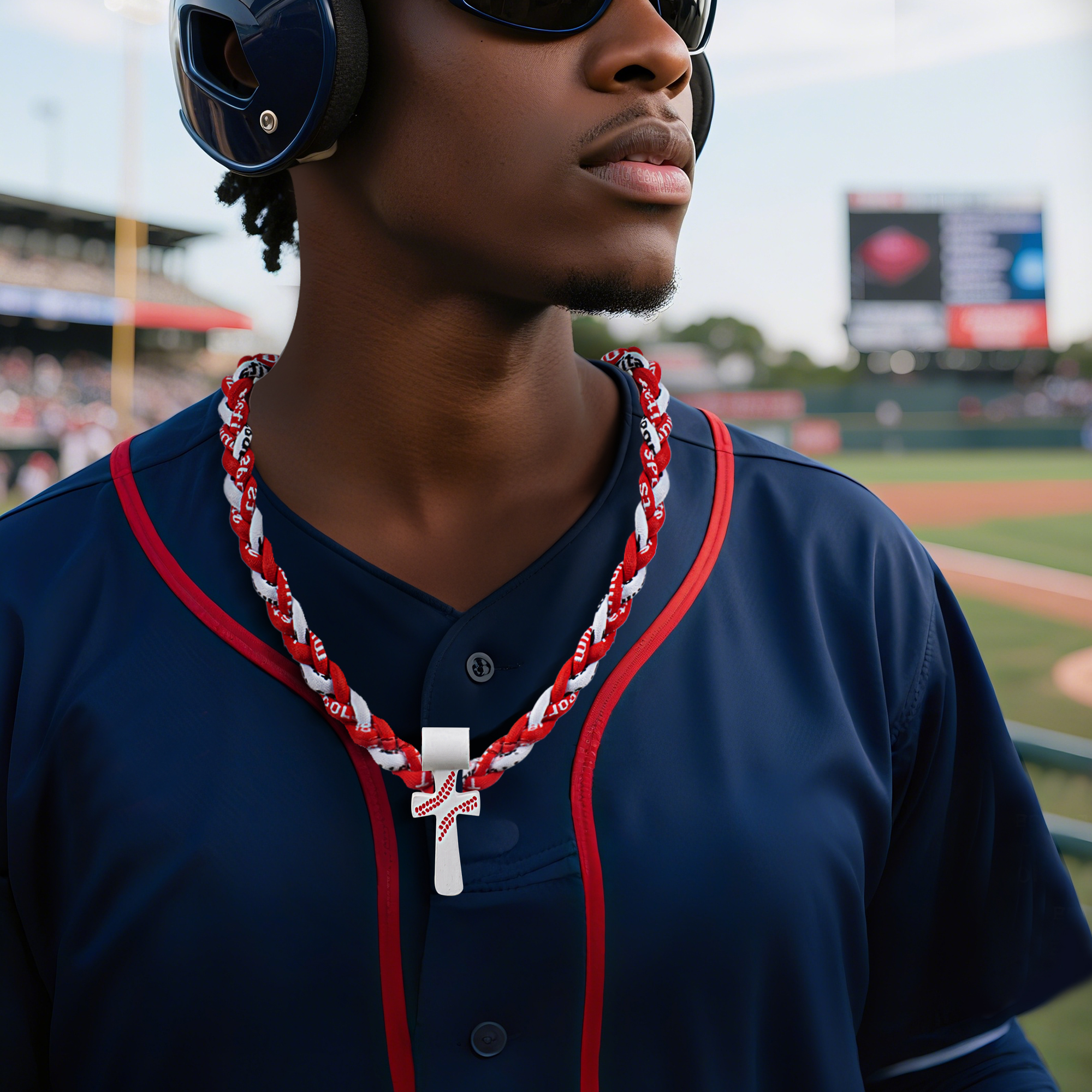 Gepersonaliseerde Baseball Softball Cross Tornado 3-Rope gevlochten ...