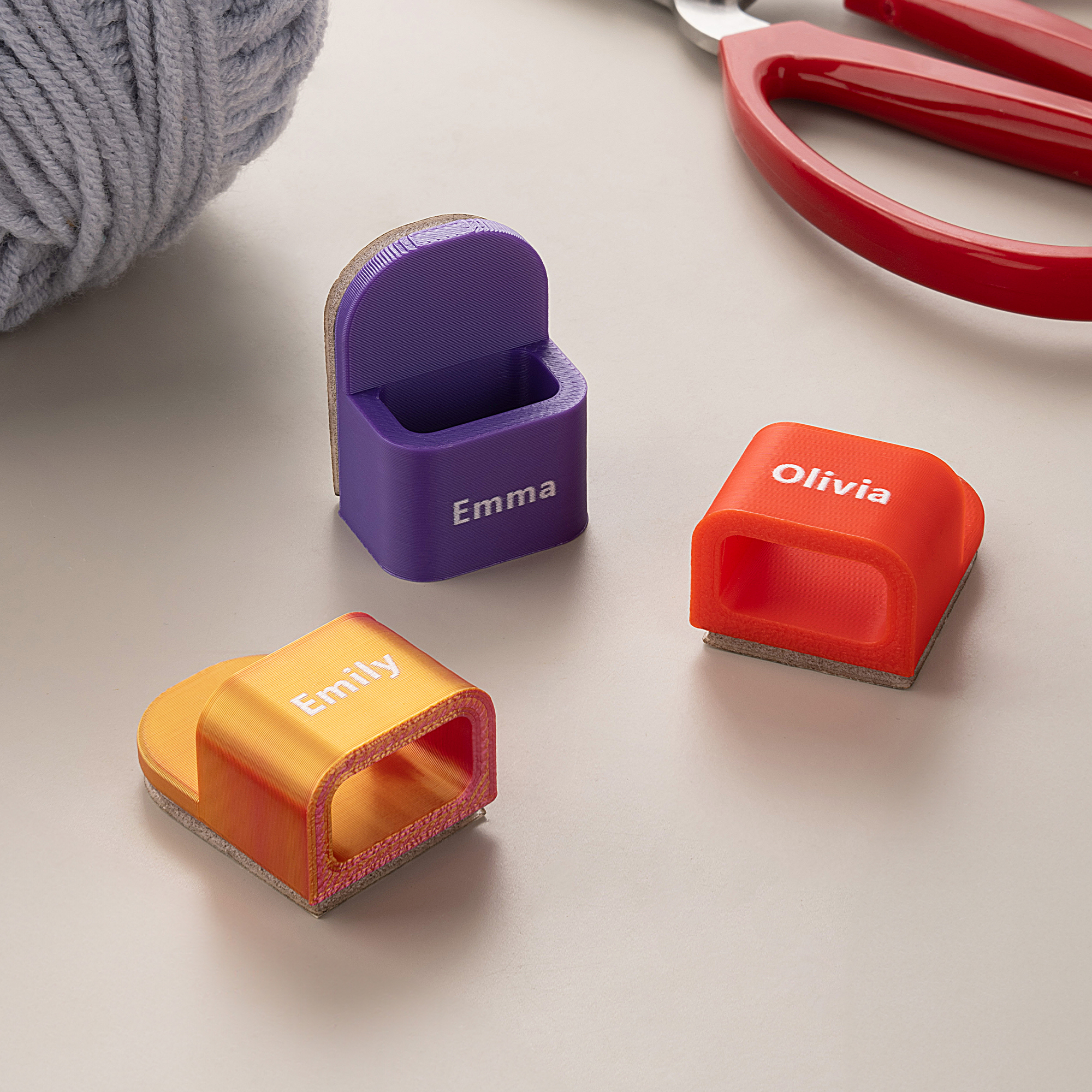 Personalised Multicolor PLA 3D Printed Scissor Holder with Name Sewing ...