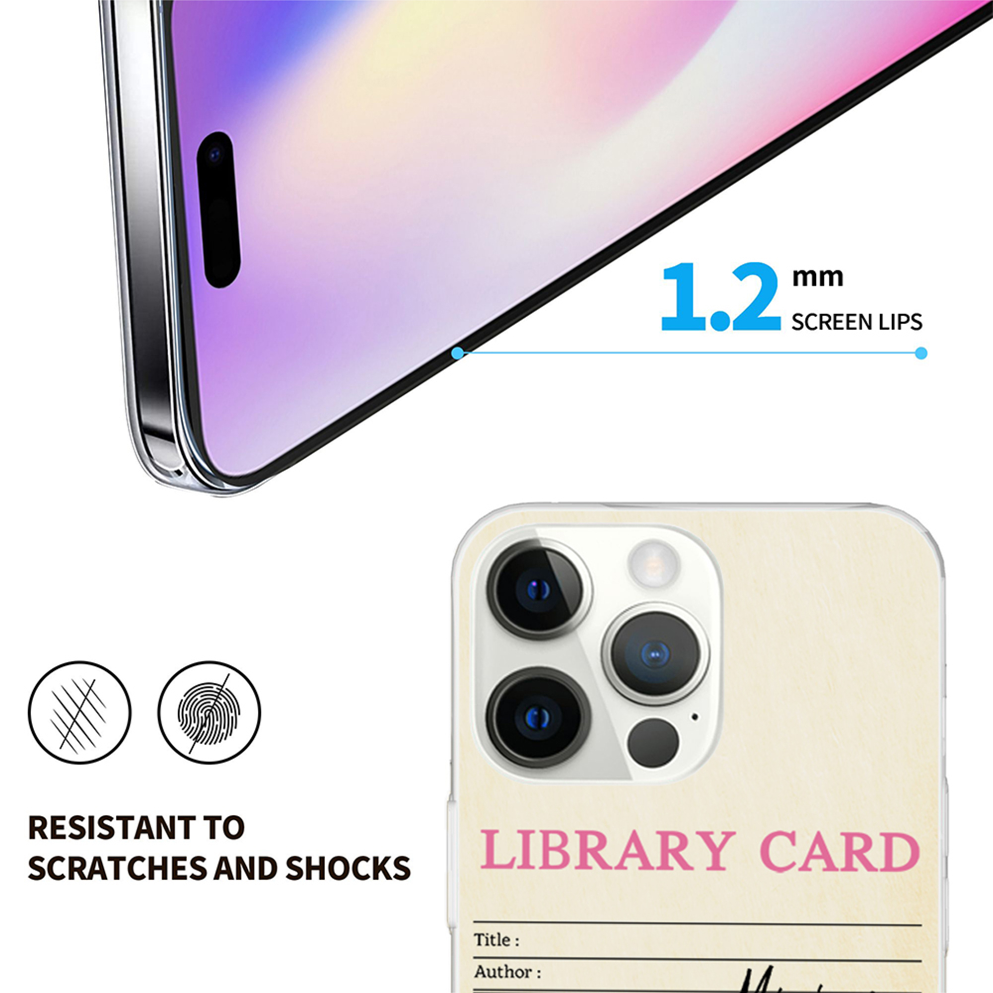Personalized Cartoon Reading Character Phone Case for iPhone with Name ...