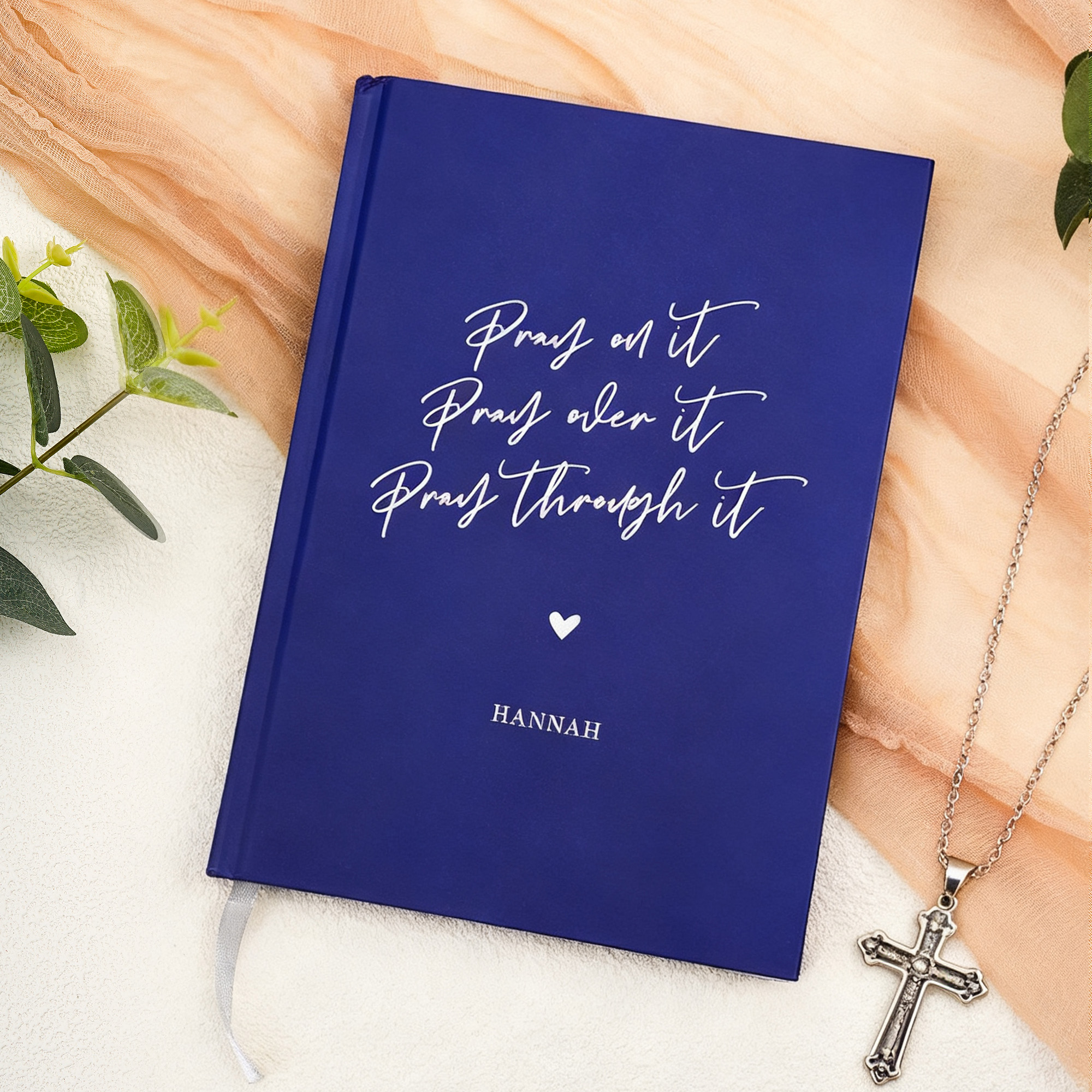 Personalized Pray on It Prayer Devotional Journal with Name Bible Study ...