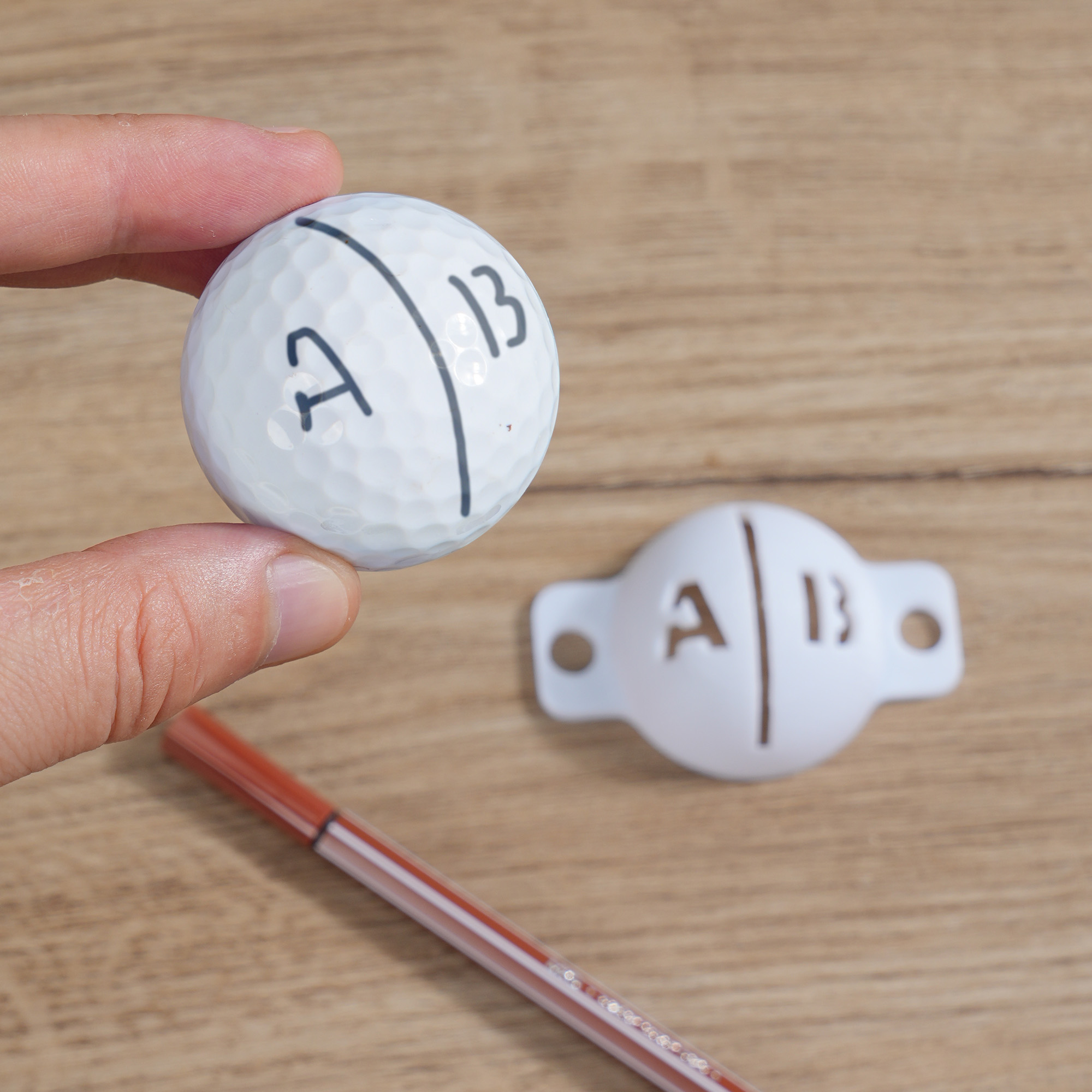 Personalized Multicolour 3D Printed Initials Golf Ball Line Marker ...