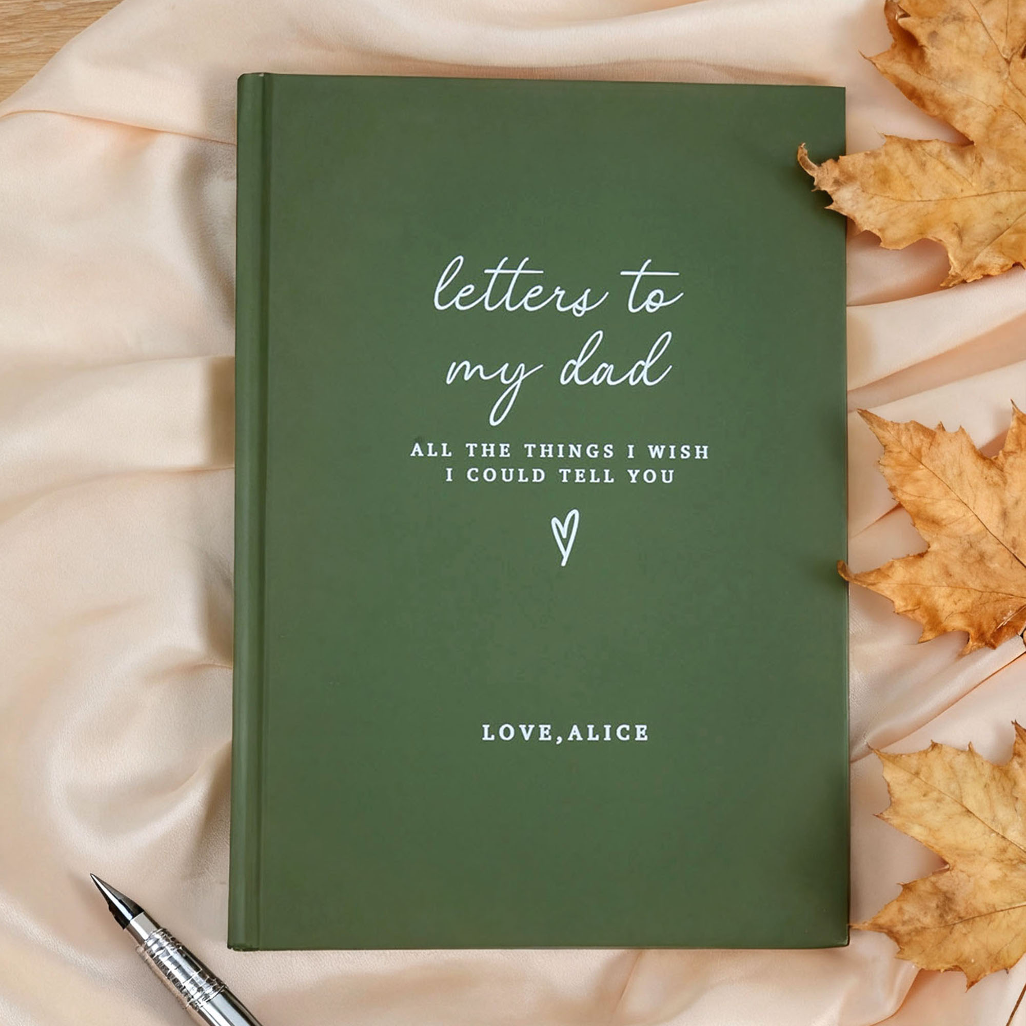 Personalised Letter to Family A5 Grief Journal Notebook with Name and ...