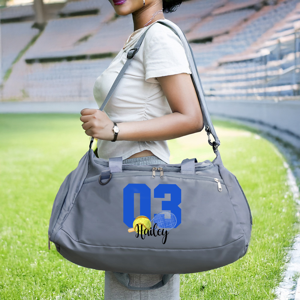 Personalized Basketball Baseball Waterproof Large Travel Duffel Bag ...