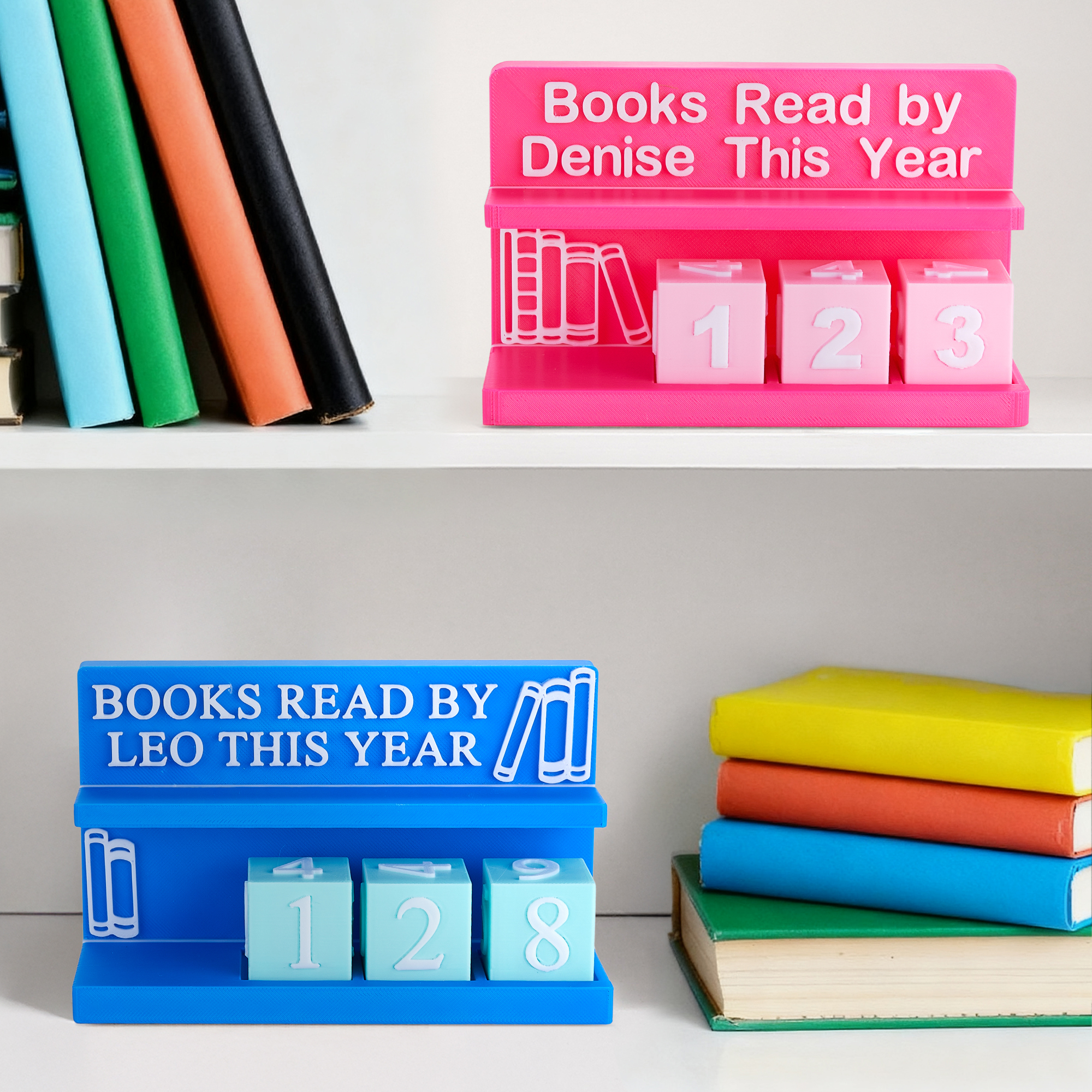 Personalised Multicolour 3D-Printed Flexible Counting Books Read ...