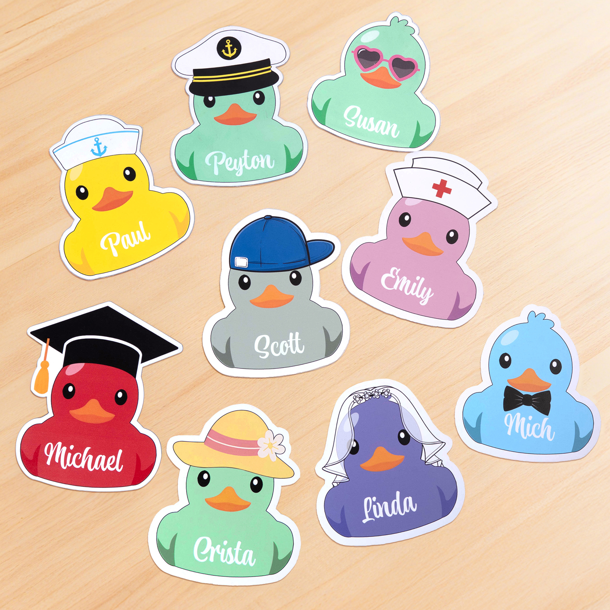 Personalized Cartoon Little Yellow Duck Fridge Magnet with Name and ...