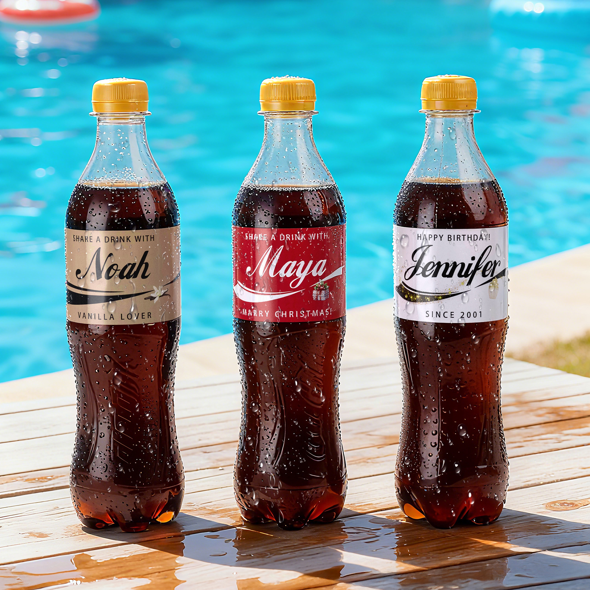 Personalized Inspired Cola Stickers Bottle Labels with Name and Text ...