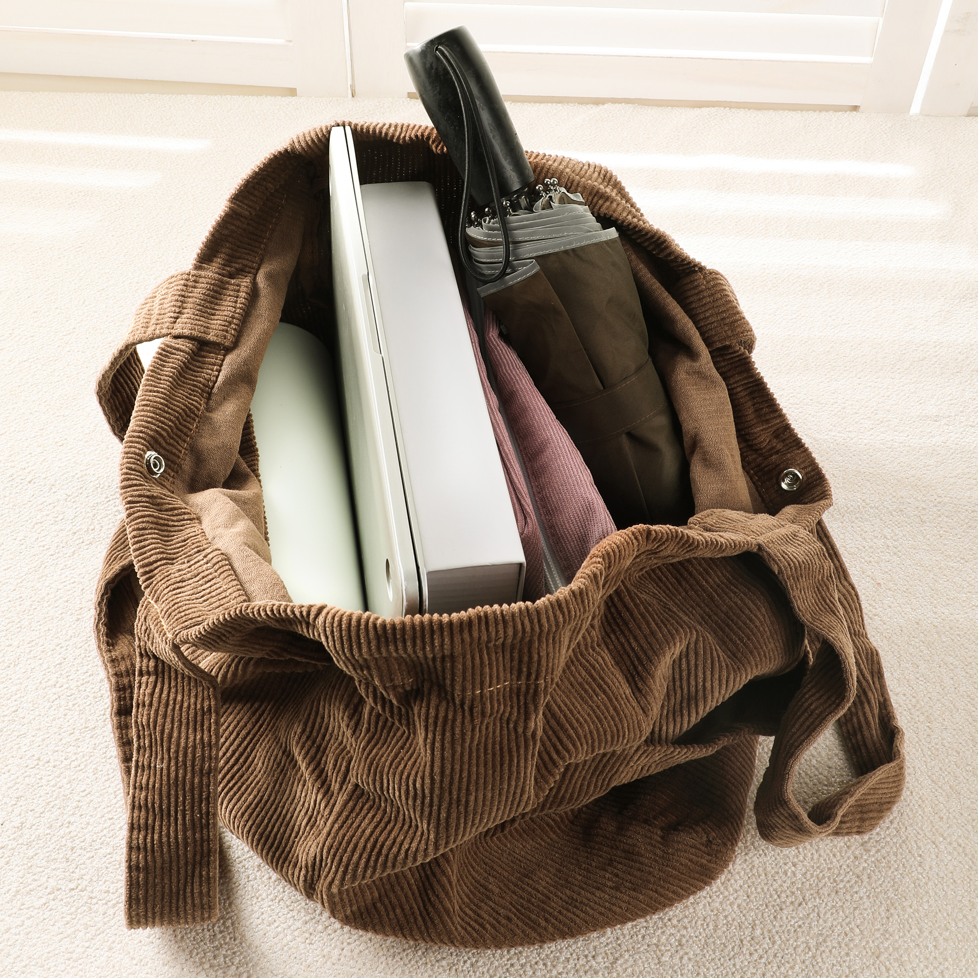 Personalisierte gestickten Namen große Kapazität Cord Tote Bag mit ...