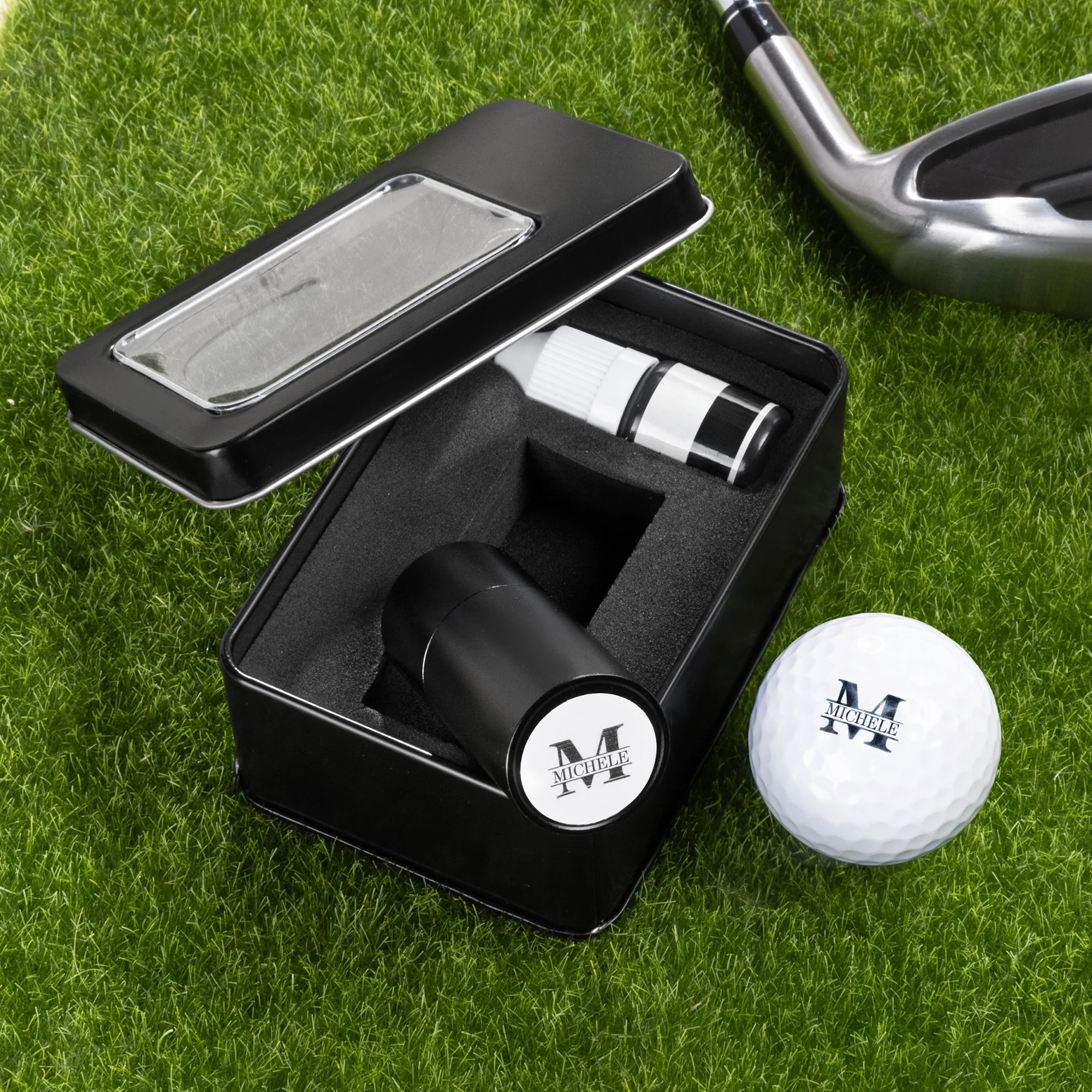 Timbro per pallina da golf personalizzato con iniziale o nome regalo ...