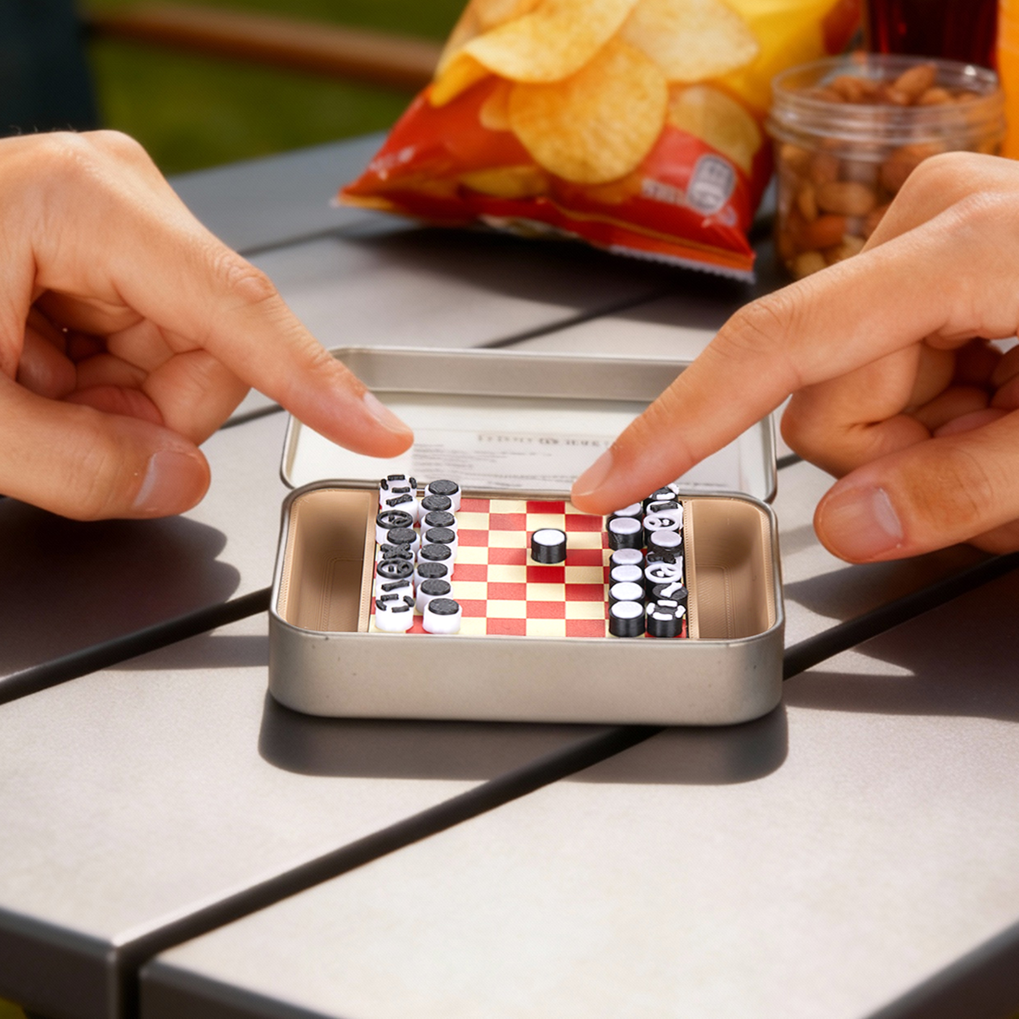 Personalized Altoids Tin Magnetic Mini Travel Chess Board Set with Name ...