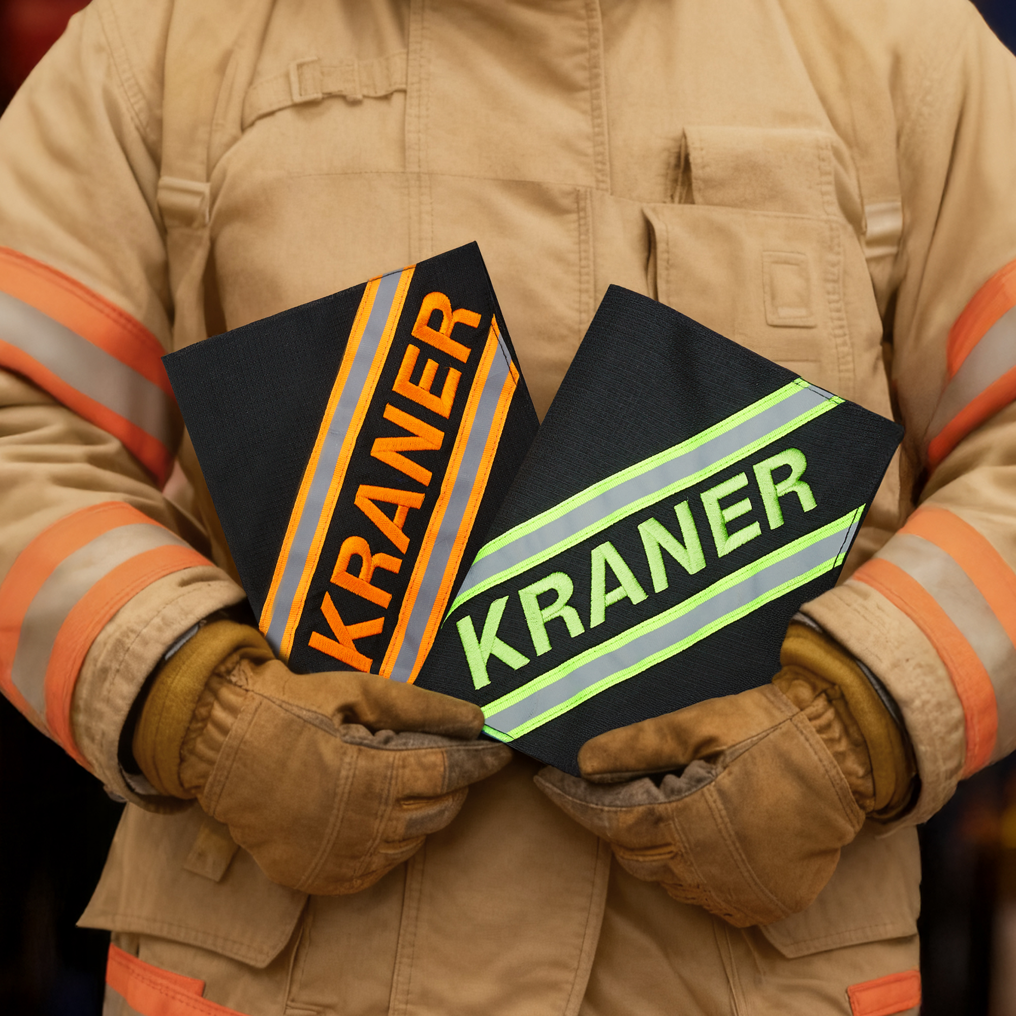 Personalised Firefighter Turnout Bunker Reflective Strip Notebook Cover ...