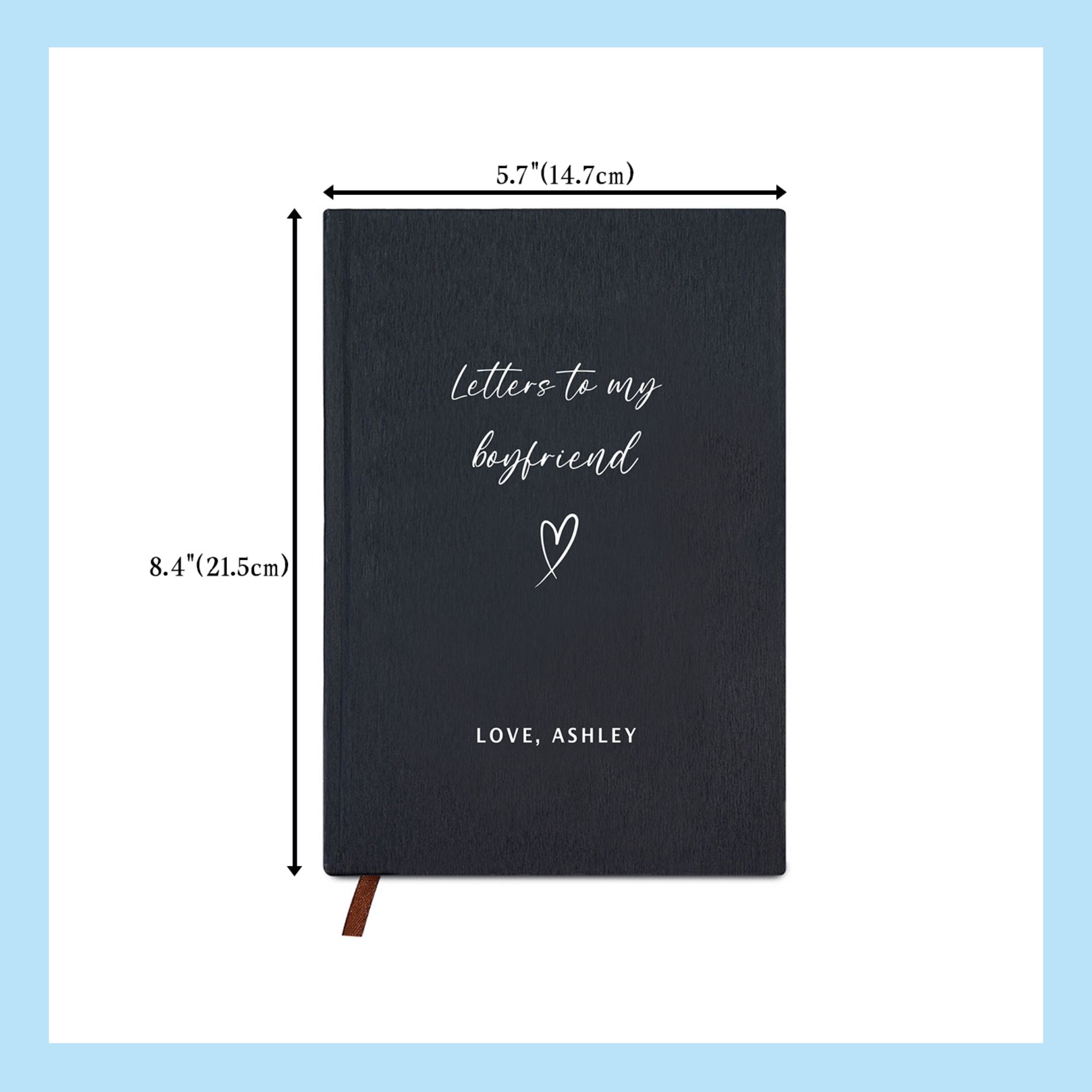 Personalised Letters to the Bride Couple A5 Journal Notebook with Name ...