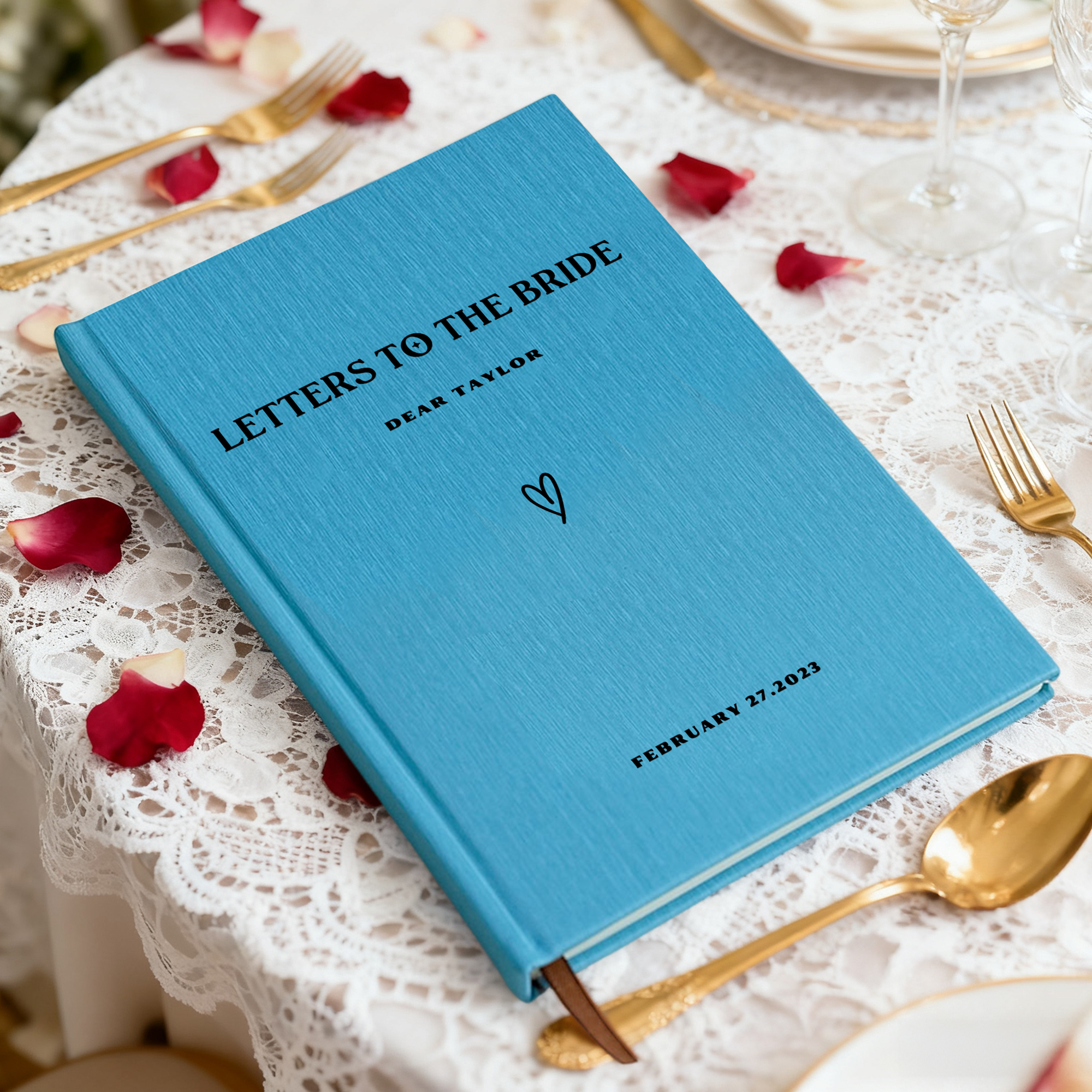 Personalized Letters to the Bride Couple A5 Journal Notebook with Name ...