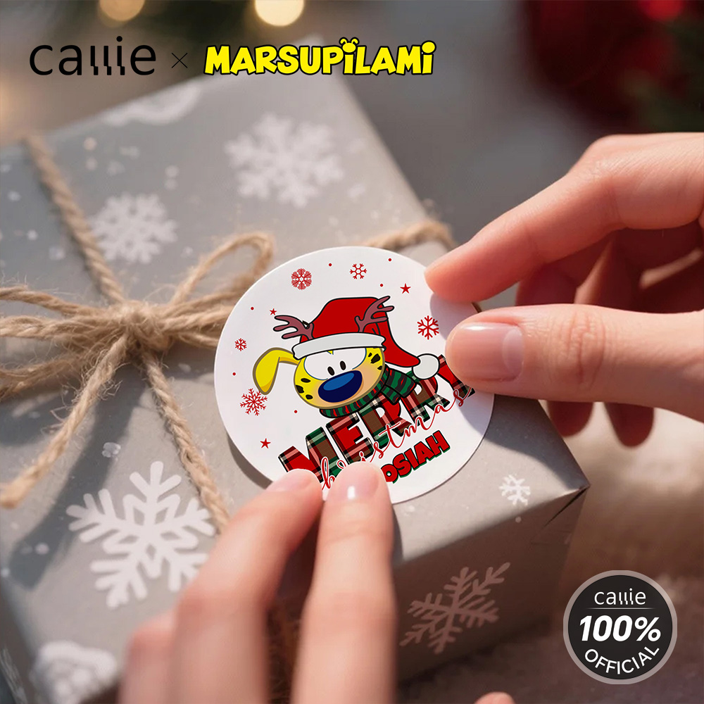 Personnalisé Noël Marsupilami à longue queue Lot de 2 étiquettes ...