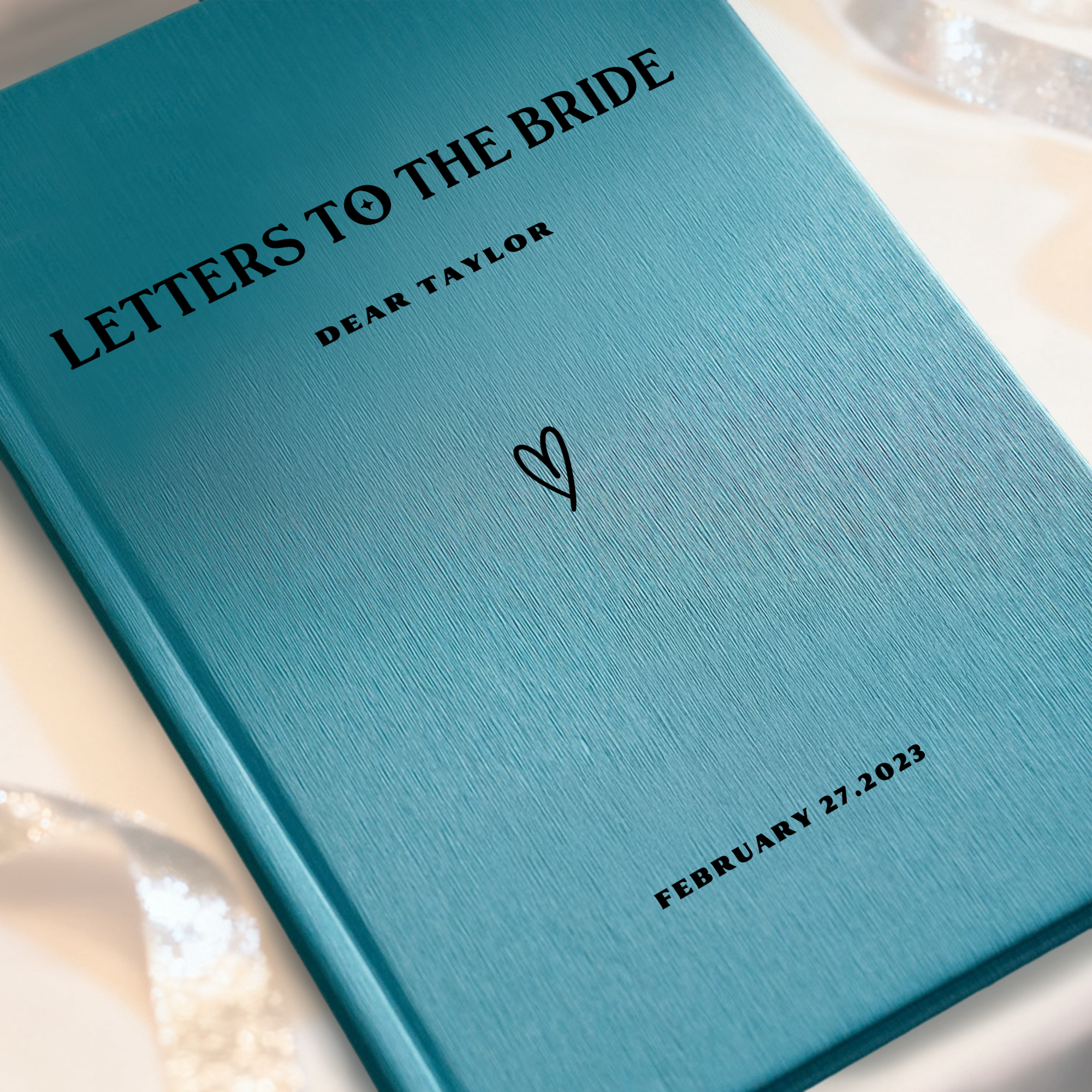 Personalised Letters to the Bride Couple A5 Journal Notebook with Name ...