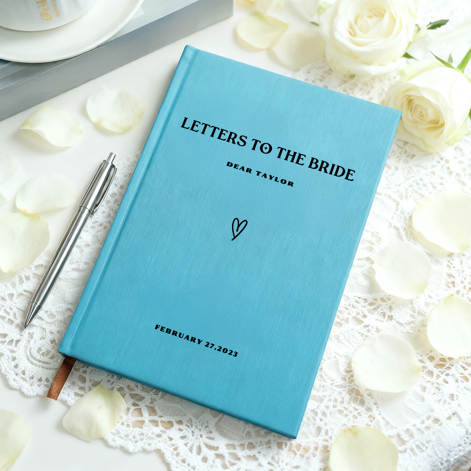 Personalized Letters to the Bride Couple A5 Journal Notebook with Name ...