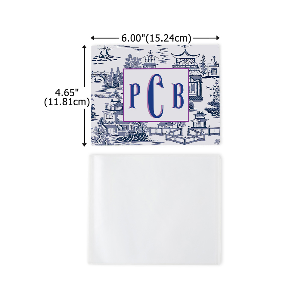 Personalized Chinoiserie Pagoda Fishtail Waterproof Mahjong Card ...