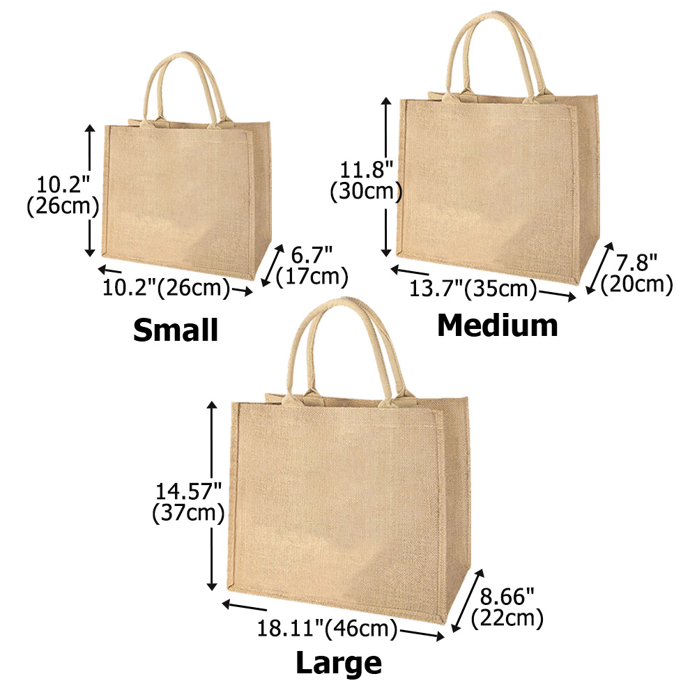 Personalized Birth Flower Large Beach Jute Tote Bag with Name Mother's ...