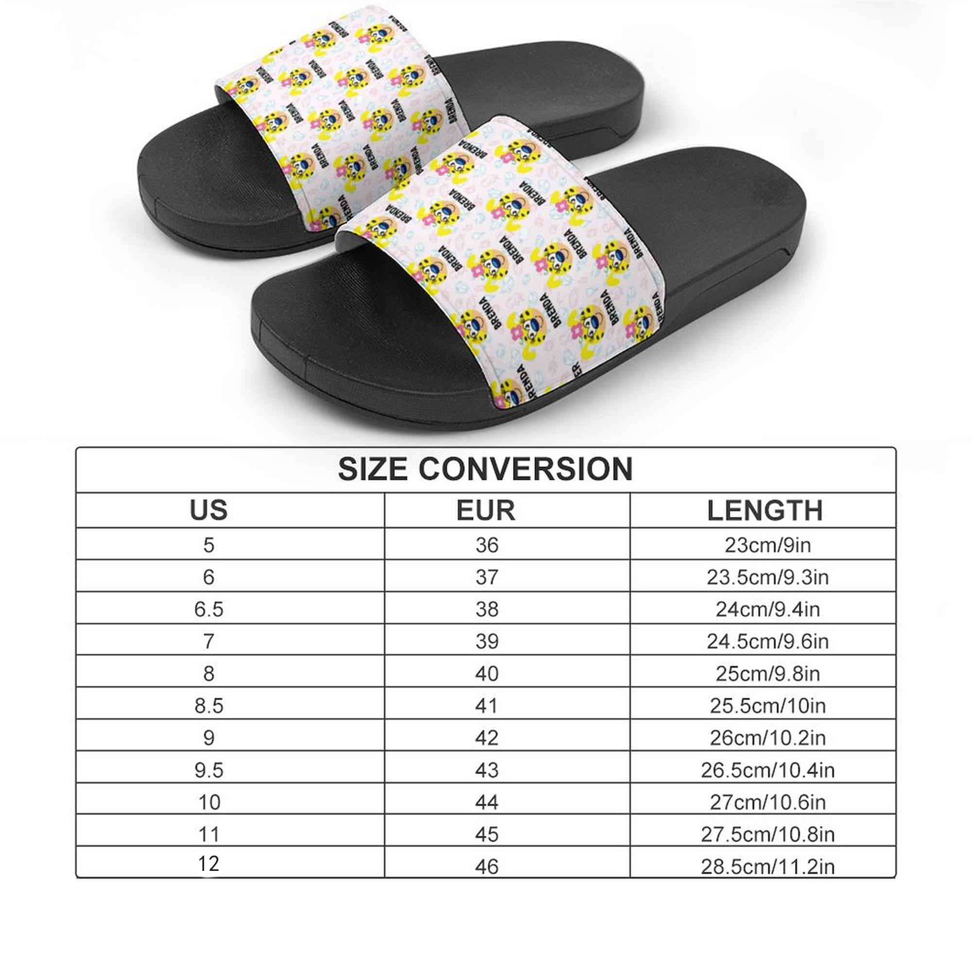Personalised Long-Tailed Leopard Marsupilami PVC Slippers with Name ...