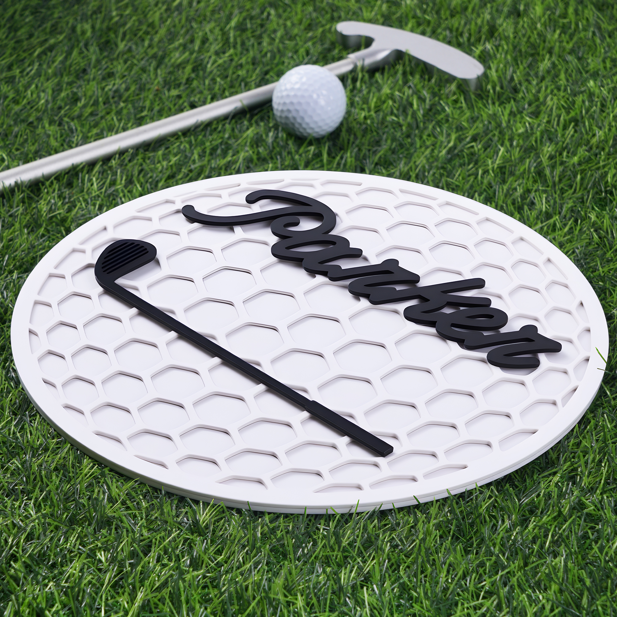 Personalised Golf Ball Acrylic Name Sign Wall Decor Club Competition ...
